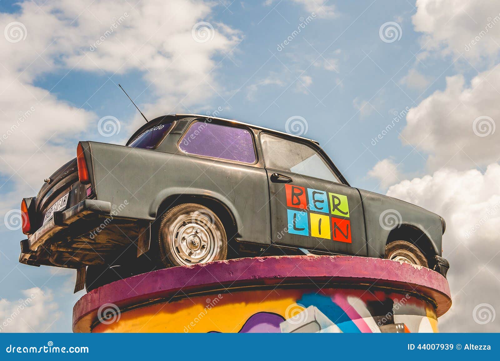 Retro Trabant in Berlin editorial stock image. Image of museum - 44007939
