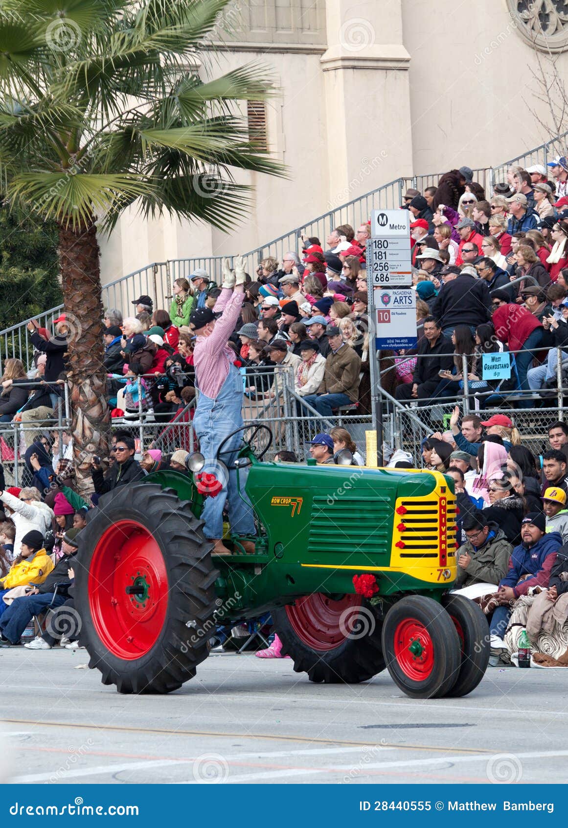 Retro Tractor in Rose Bowl Parade Editorial Image - Image of animal ...