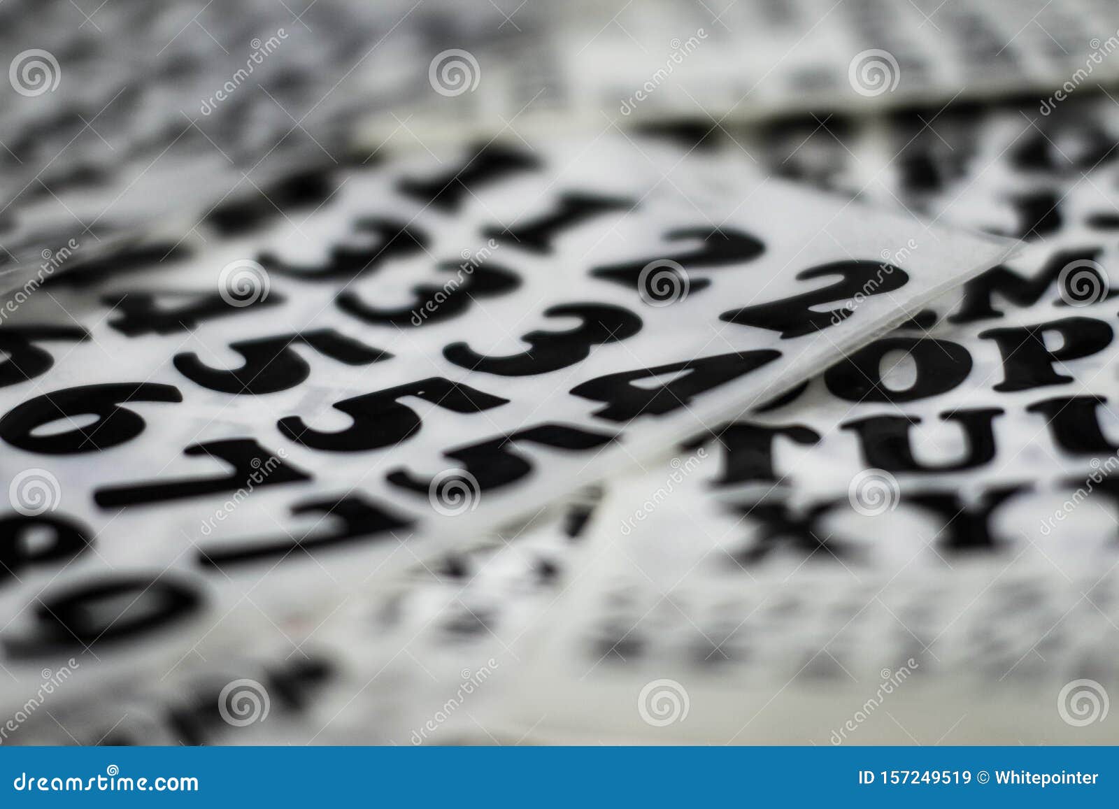 Retro Transfer Lettering, Rub Down Letters Stock Image - Image of ...