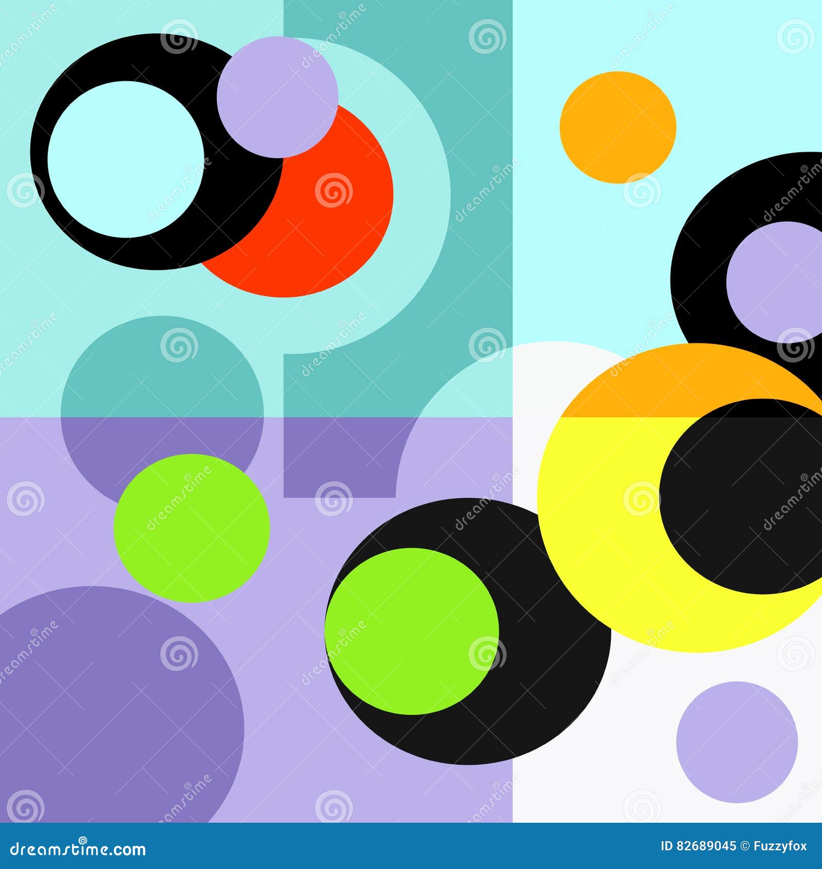 Retro Transparent Shapes Pattern Cartoon Vector | CartoonDealer.com ...