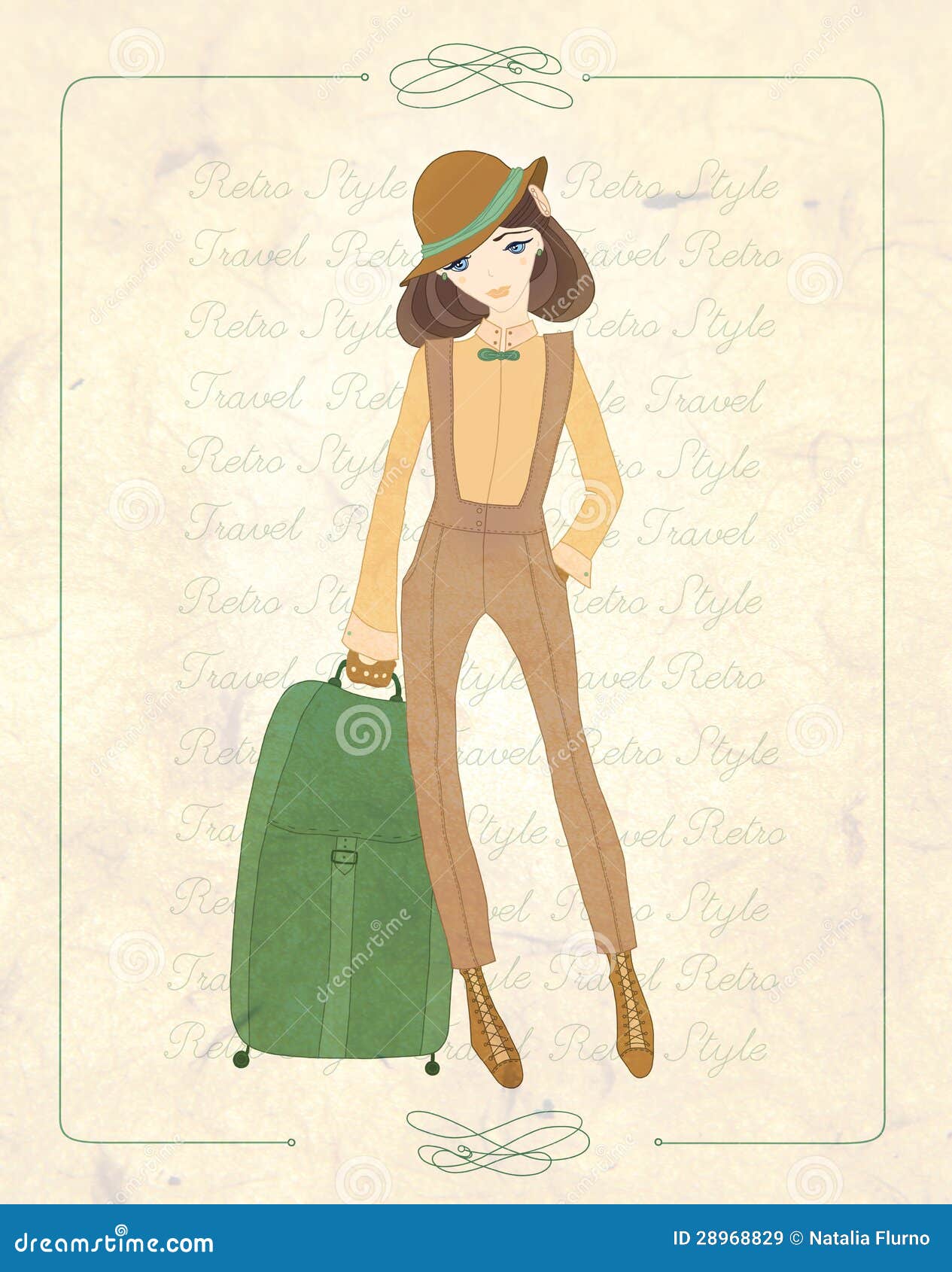 Retro travel. stock illustration. Illustration of nostalgia - 28968829