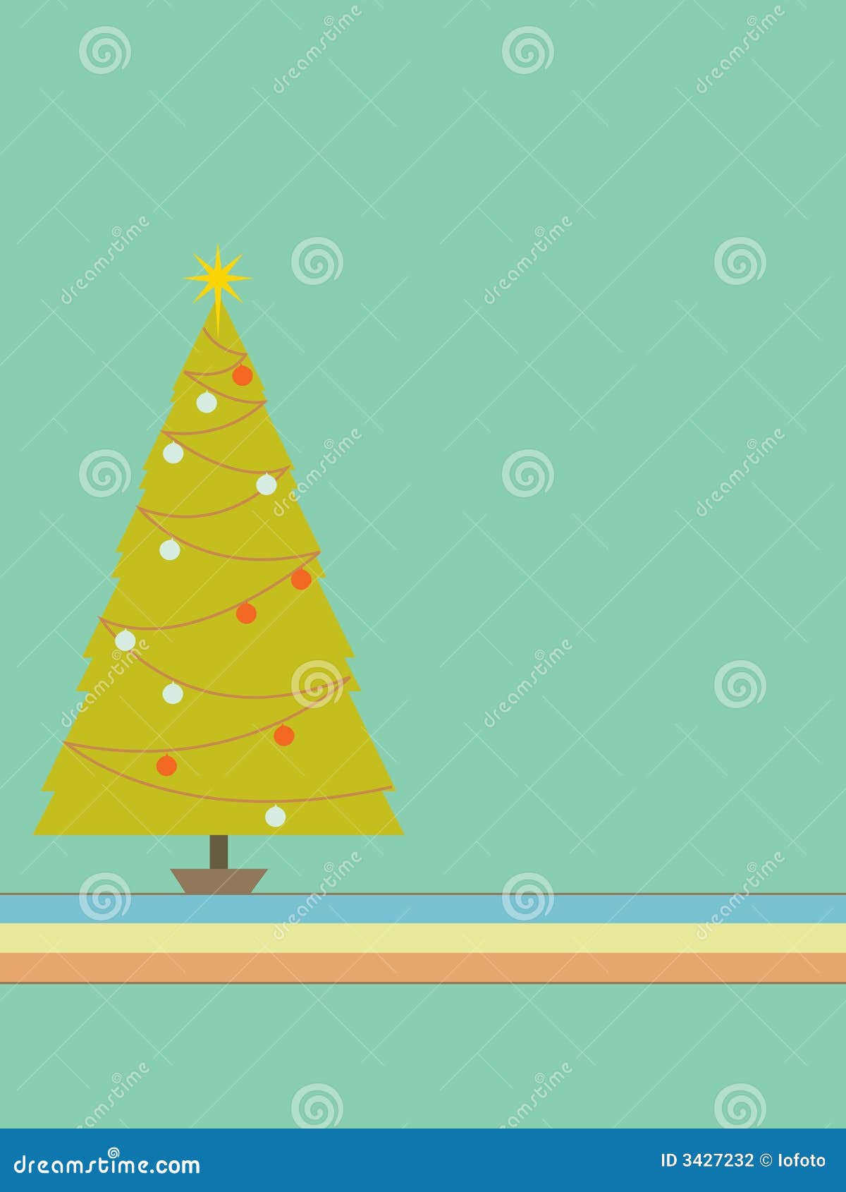 Retro tree stock illustration. Illustration of season - 3427232