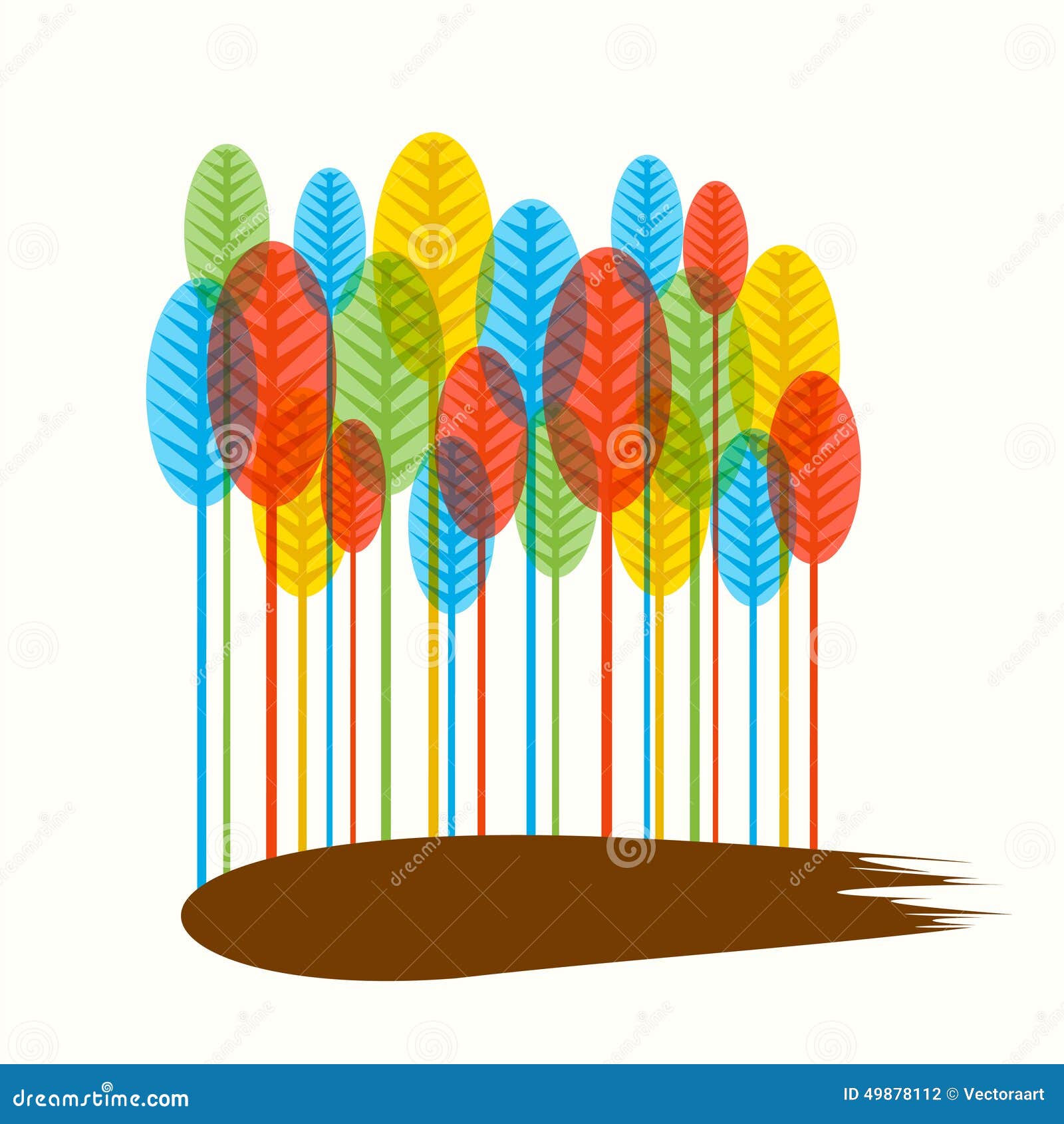 Retro tree banner design stock vector. Illustration of creative - 49878112