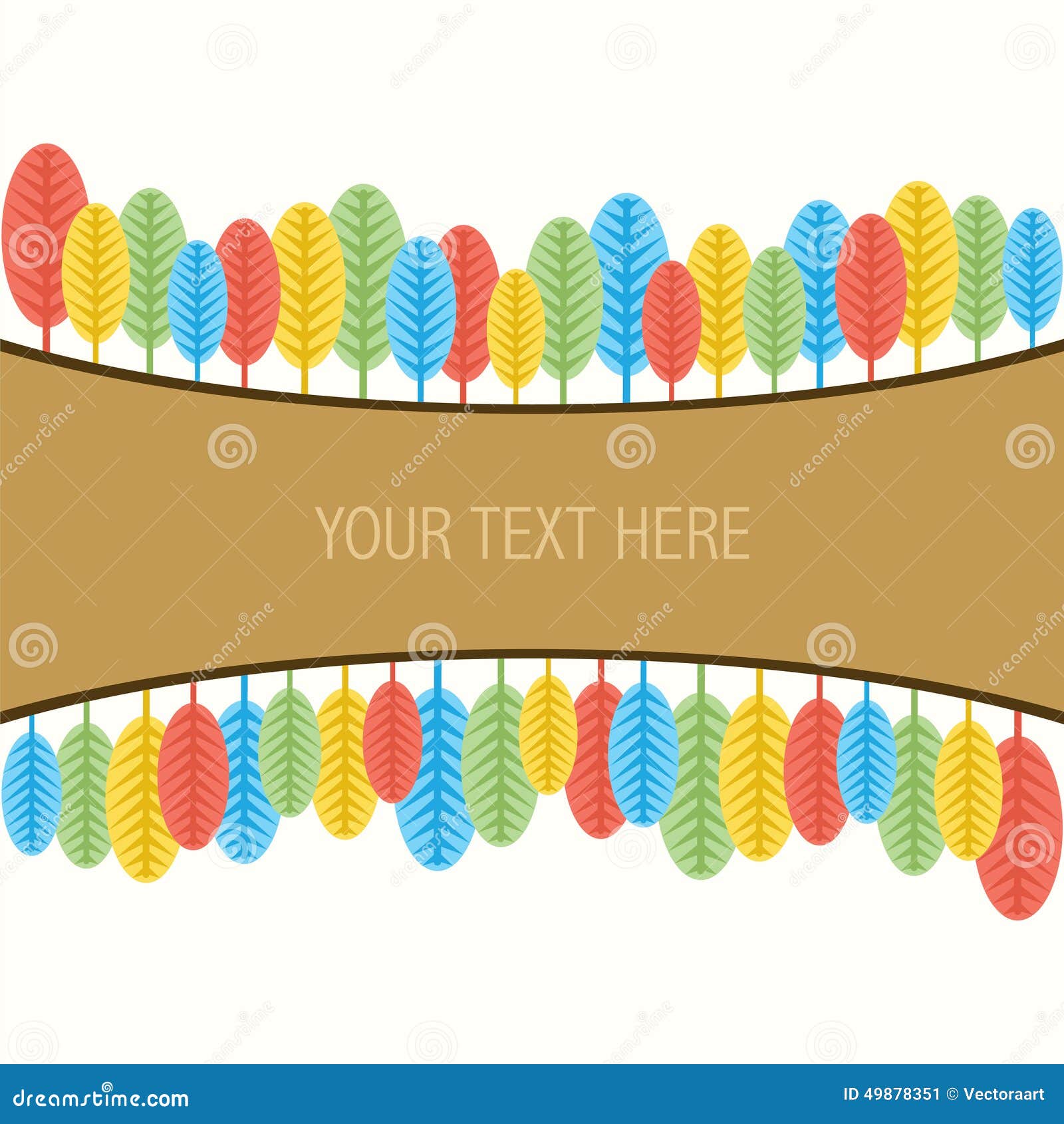 Retro tree banner design stock vector. Illustration of abstract - 49878351