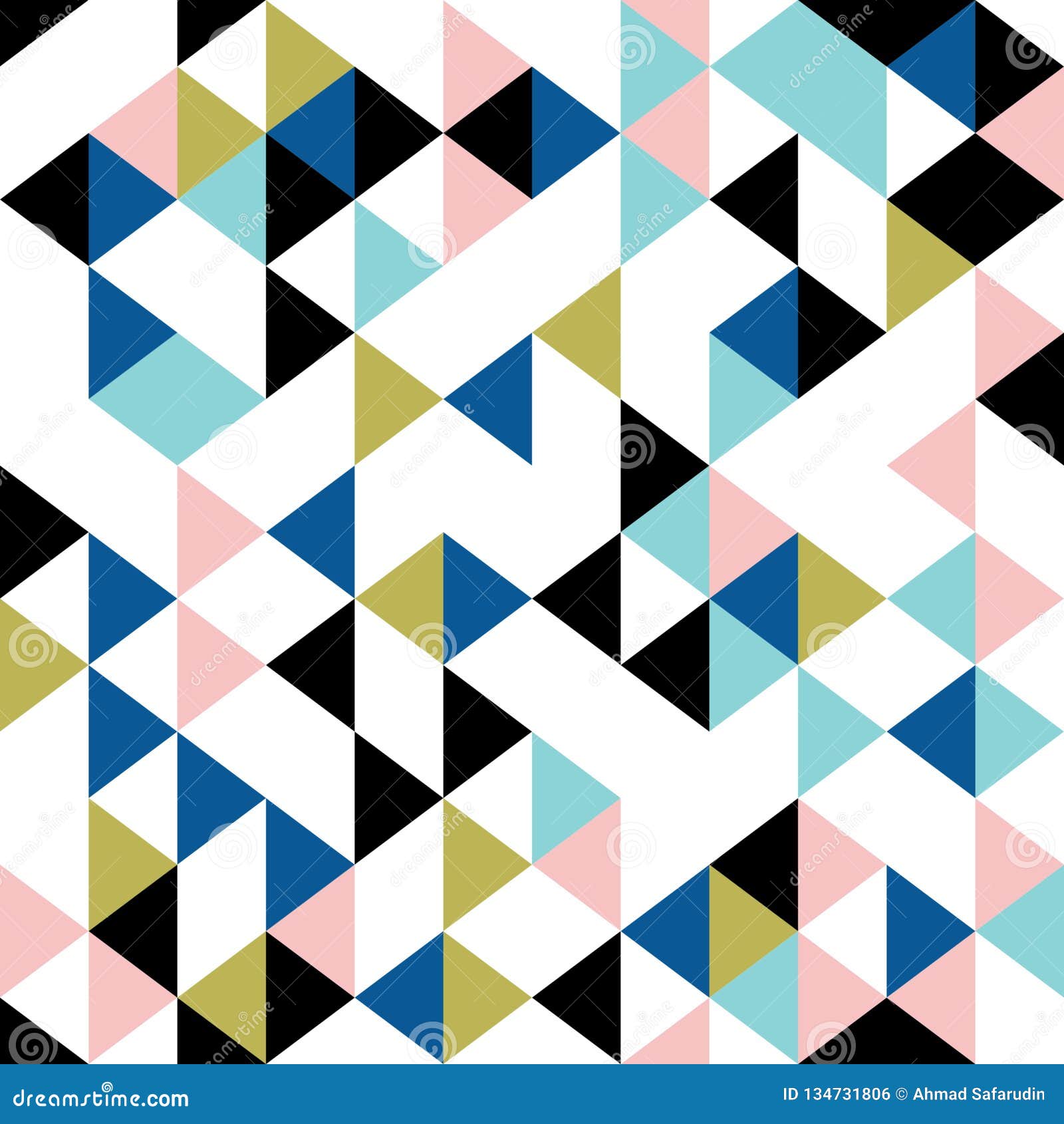 Trendy Geometric Seamless Pattern Vector Illustration. Abstract ... Trendy Geometric Seamless Pattern Vector Illustration. Abstract ...