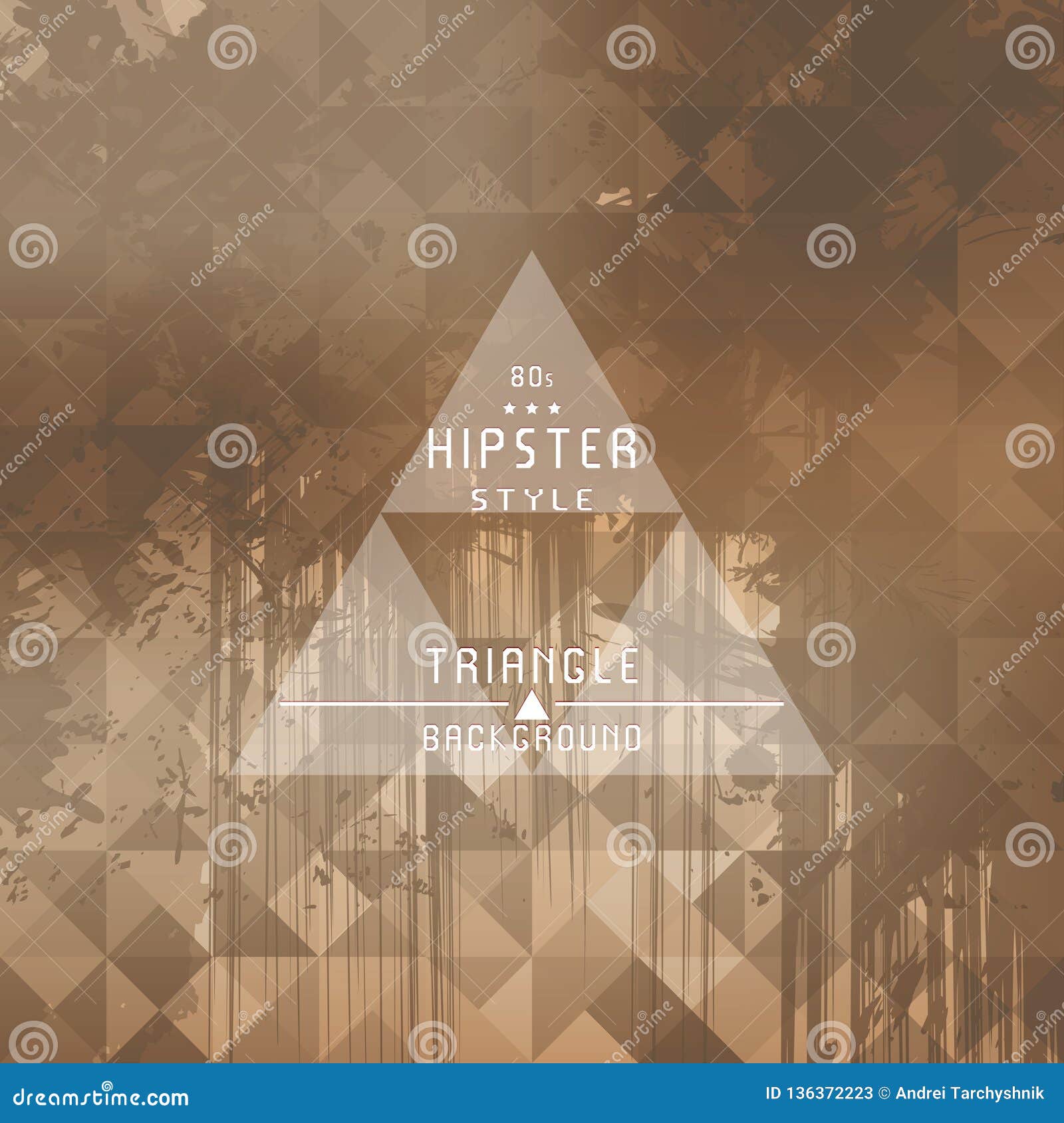 Retro Triangle Background Vector Illustration. Stock Vector ...