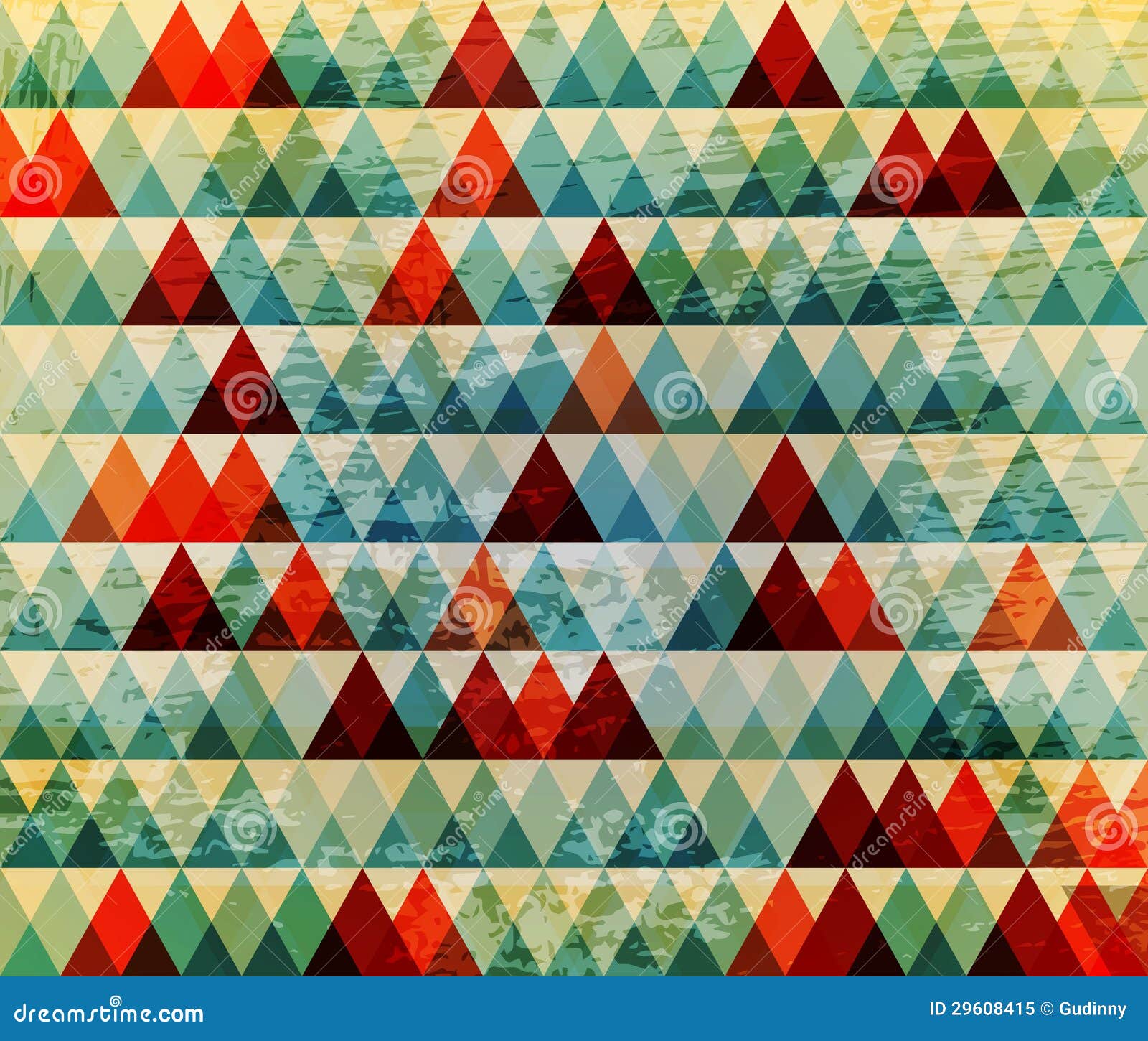 Retro Triangle Seamless Texture Vector Illustration | CartoonDealer.com ...