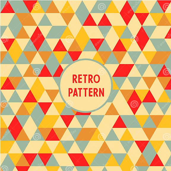 Retro Triangle Pattern Geometric Abstract Texture Stock Vector Illustration Of Light Blue