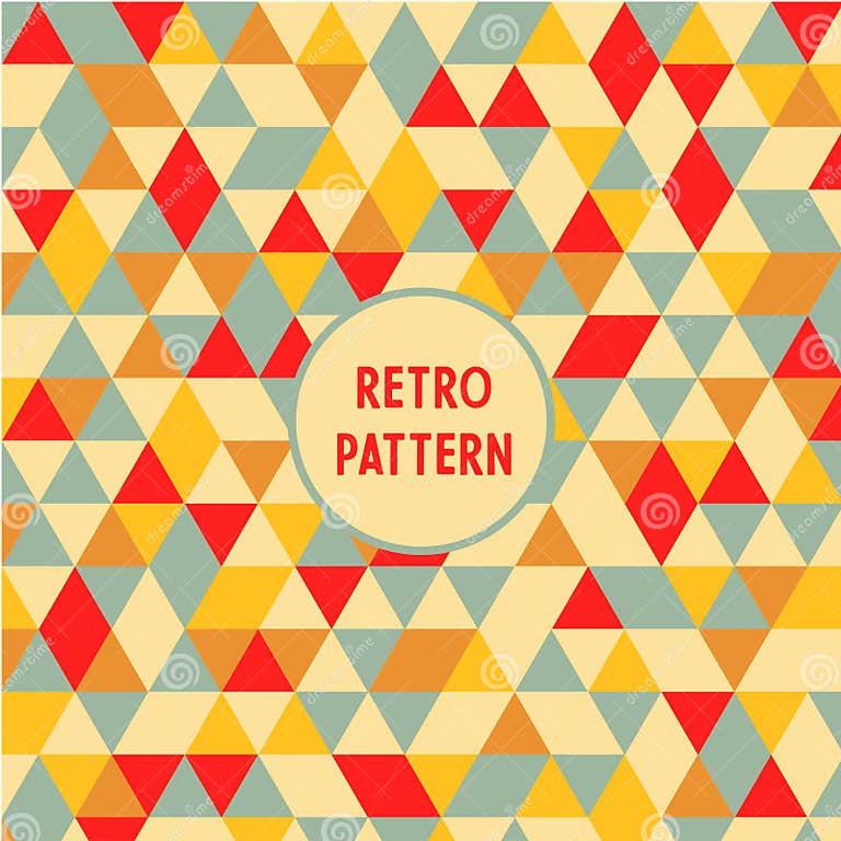 Retro Triangle Pattern Geometric Abstract Texture Stock Vector Illustration Of Light Blue