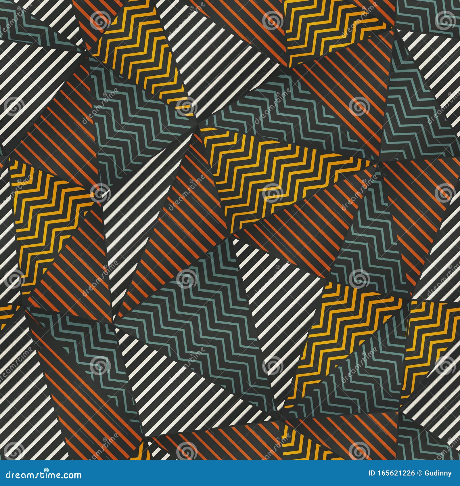 Retro triangle pattern stock vector. Illustration of ancient - 165621226