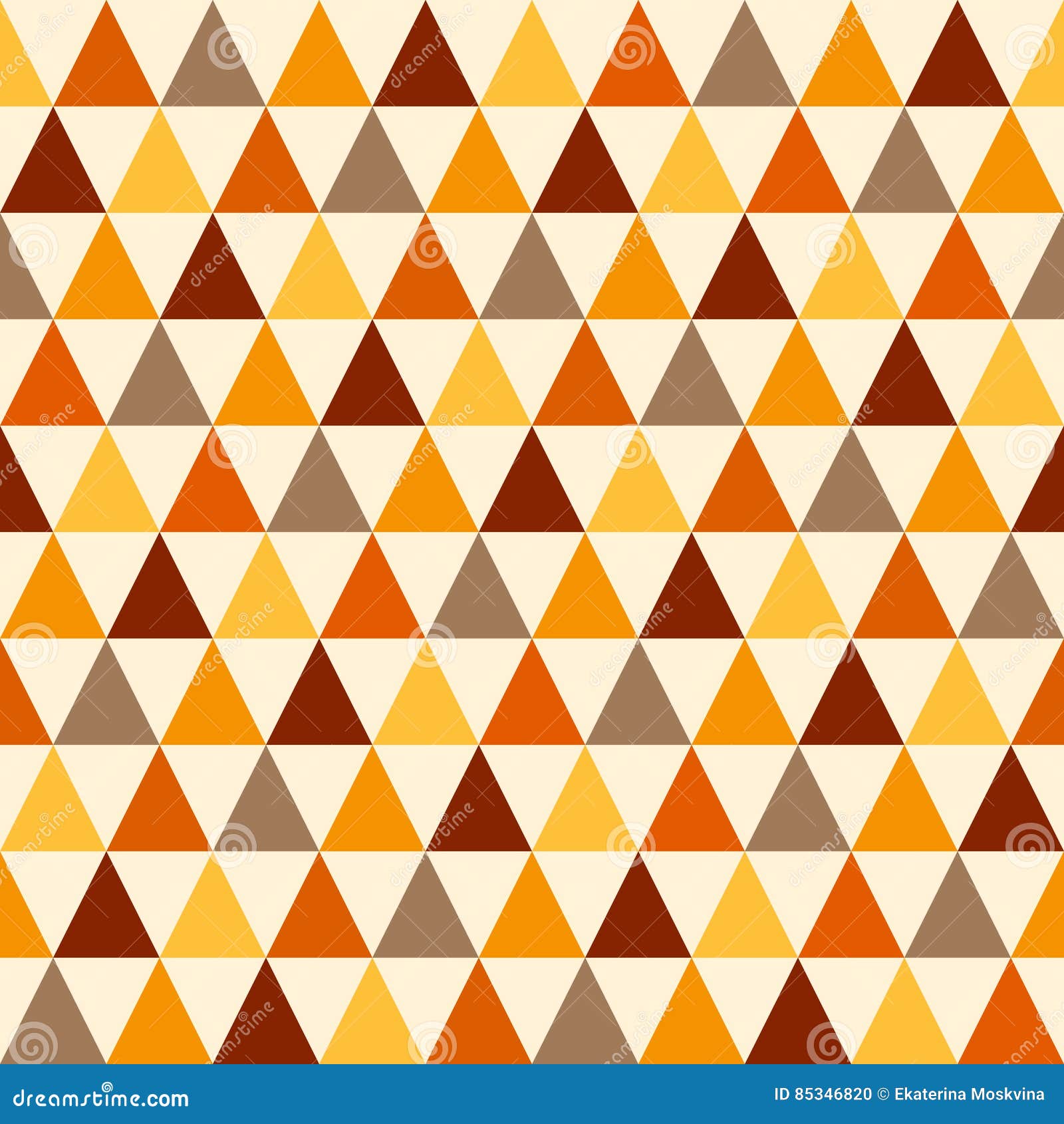Retro Triangle Seamless Pattern Stock Vector - Illustration of ...