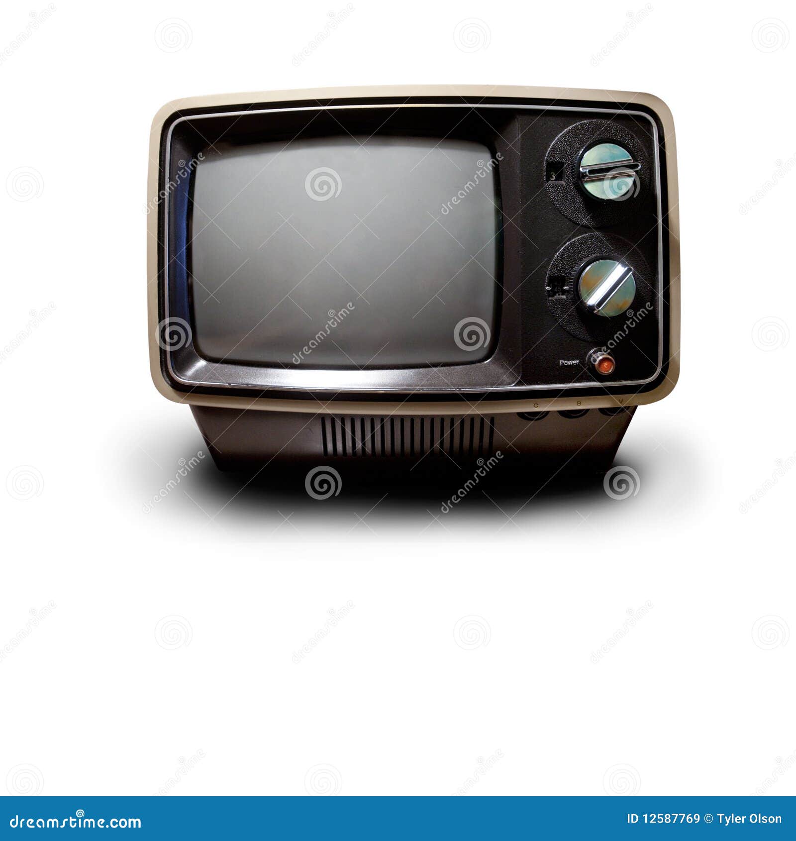 Retro TV stock image. Image of electric, cathode, funky - 12587769