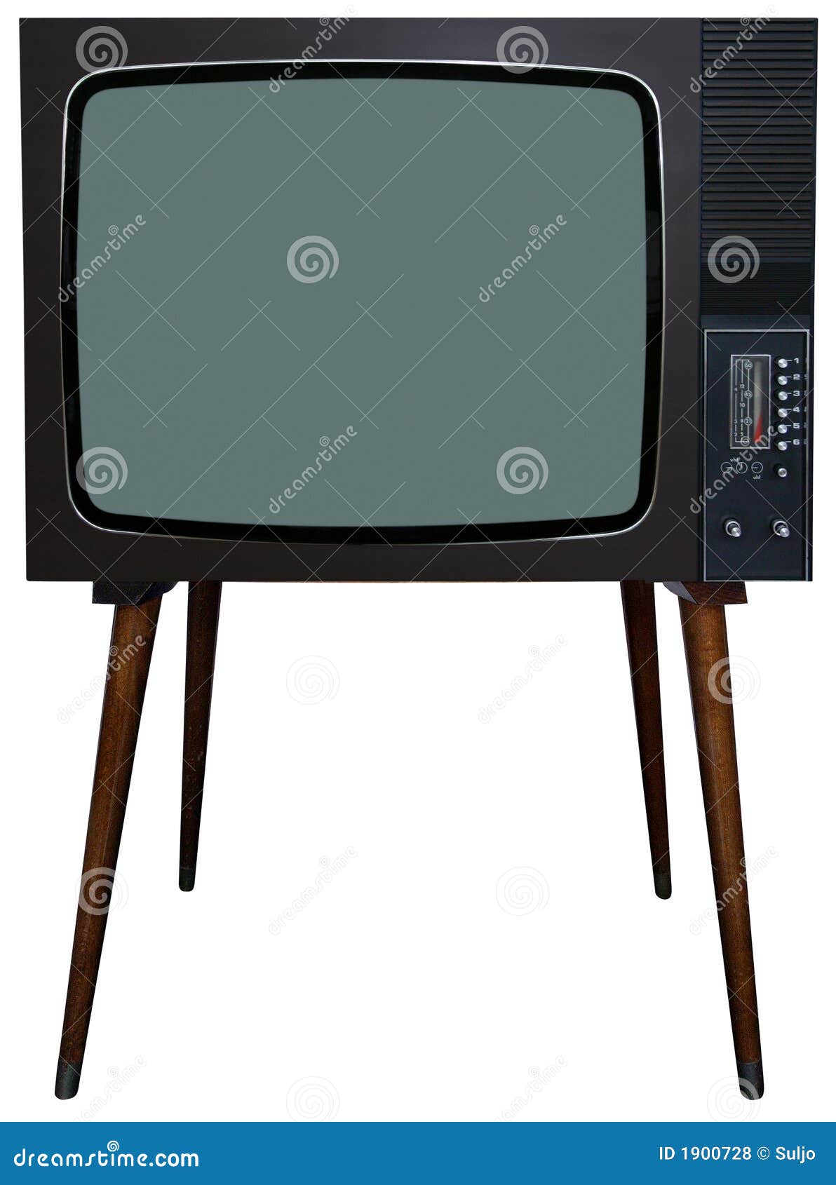 Retro TV stock foto. Image of slag, technologie, nostalgie - 1900728