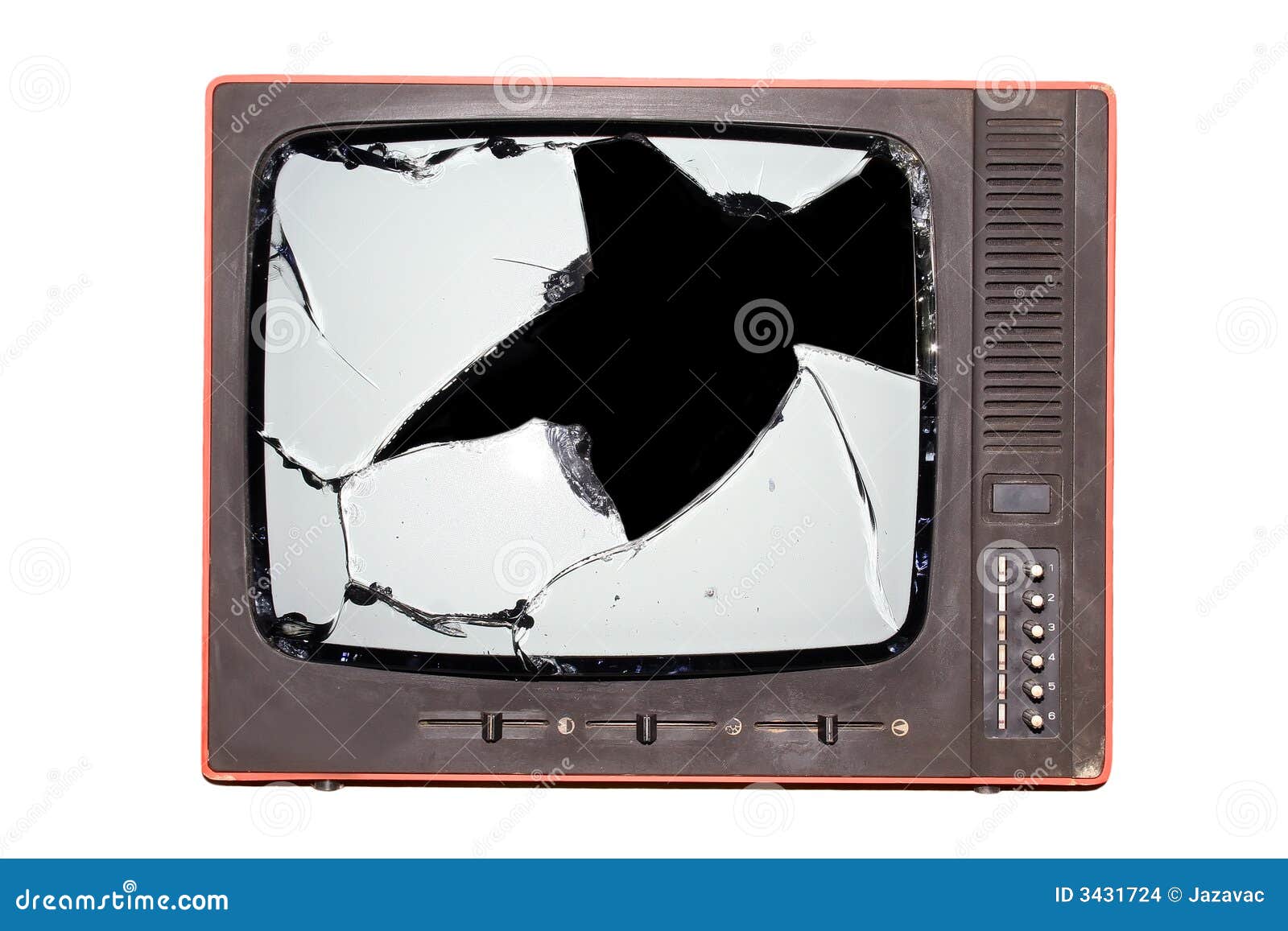 Retro tv stock photo. Image of buttons, button, garbage - 3431724