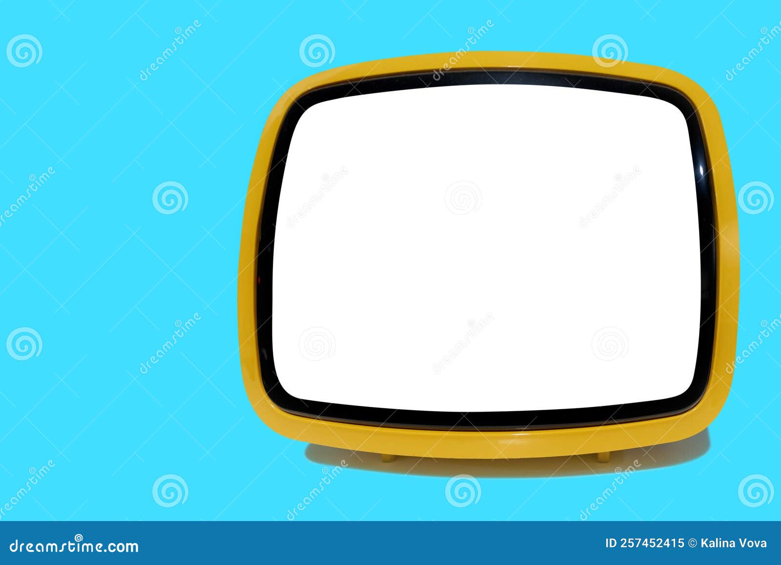 A Retro TV on a Color Background Stock Image - Image of film, classic ...