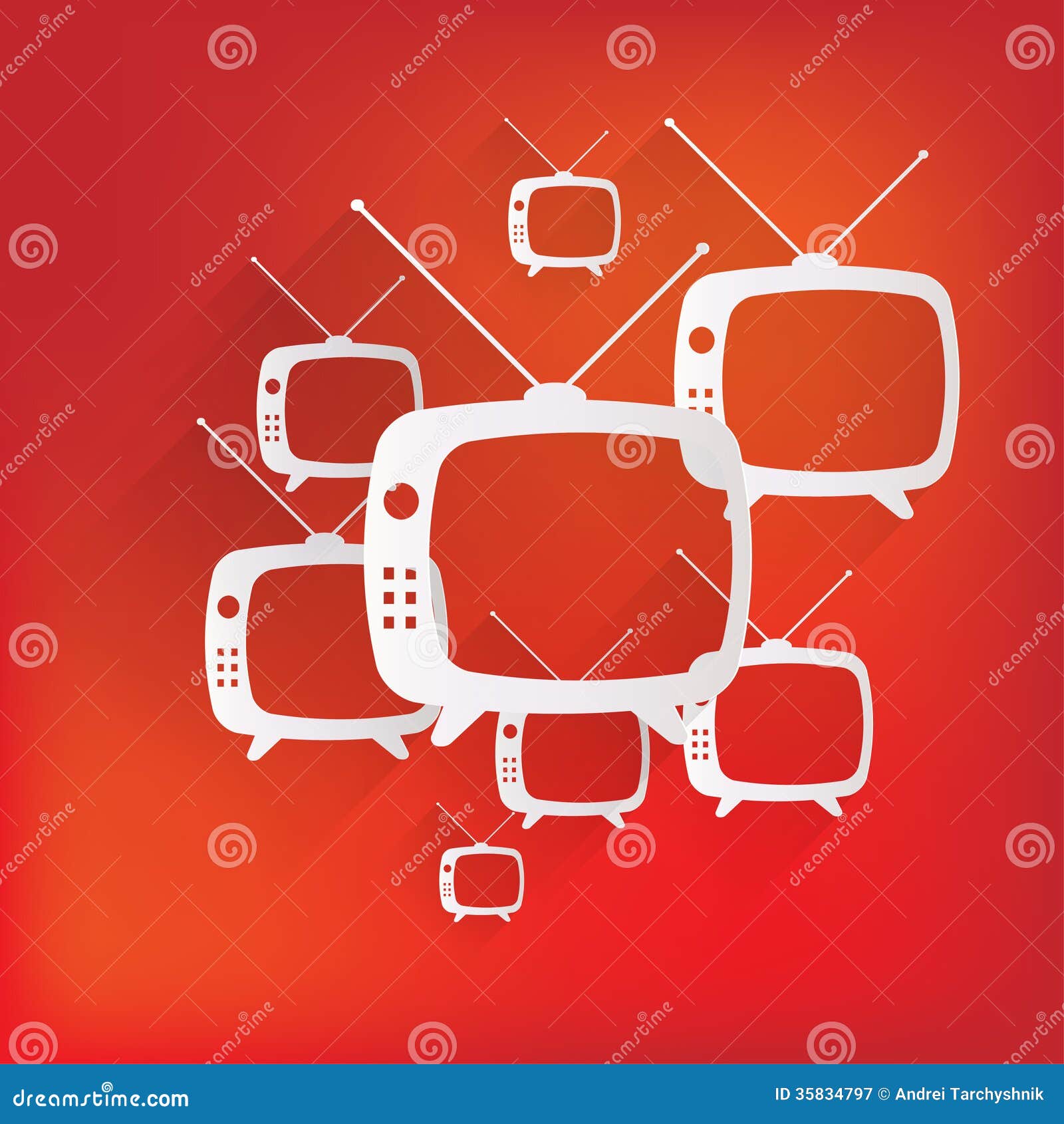 Retro tv icon stock vector. Illustration of realistic - 35834797