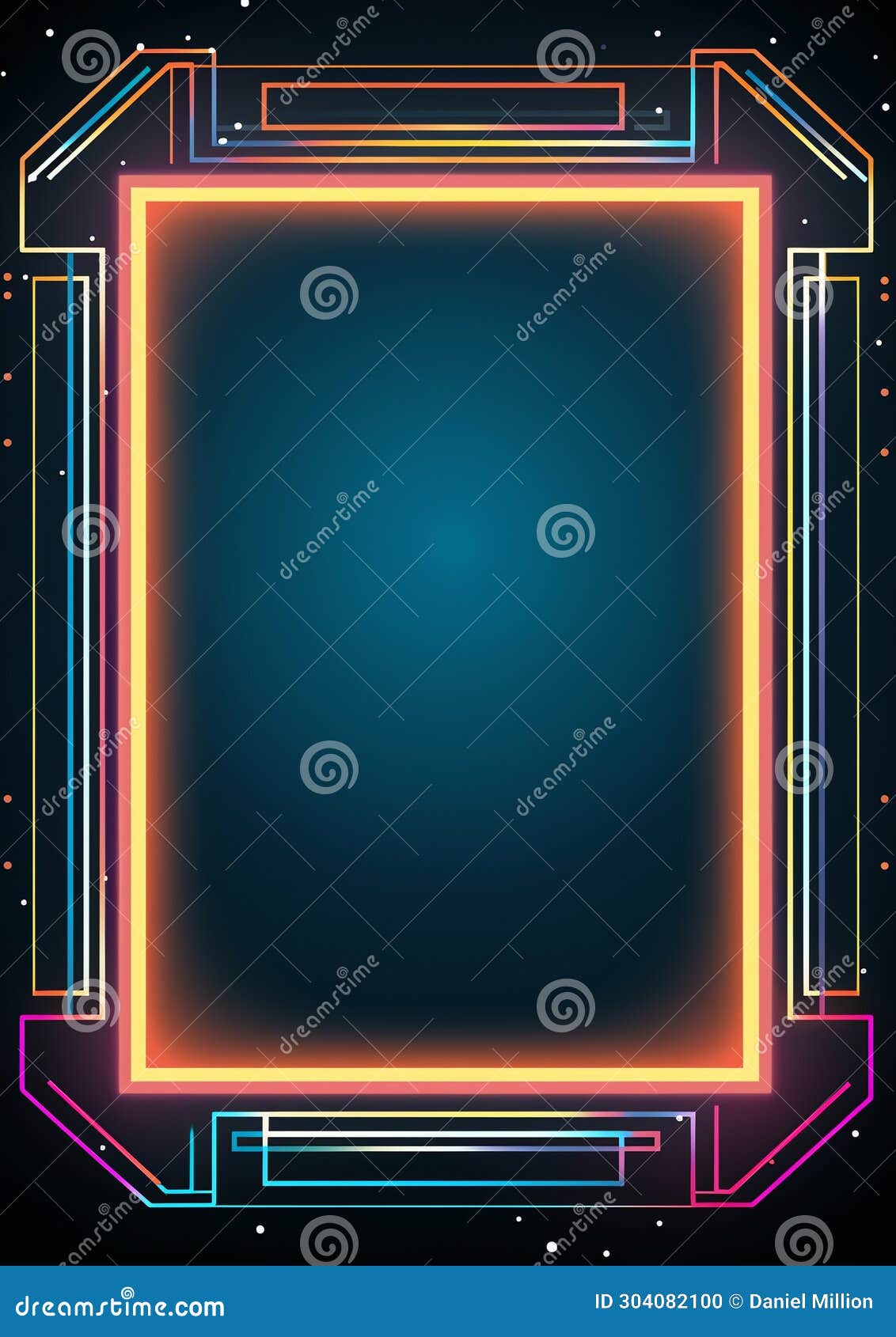 Retro TV Screen Frame 80s Retro Nostalgic Stock Illustration ...