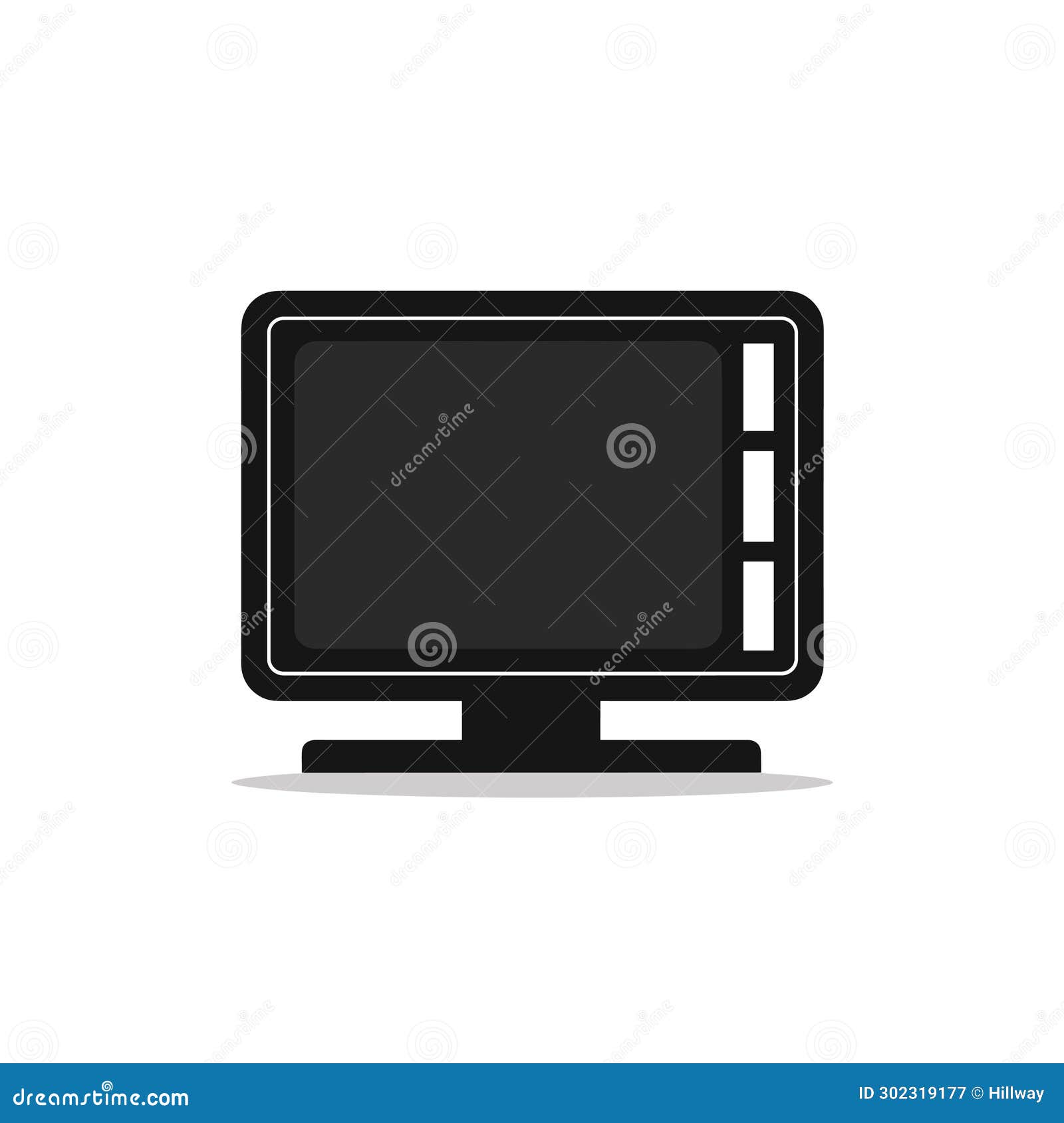 Retro Tv Screen Interface Icon of Multimedia or Television App Vector ...