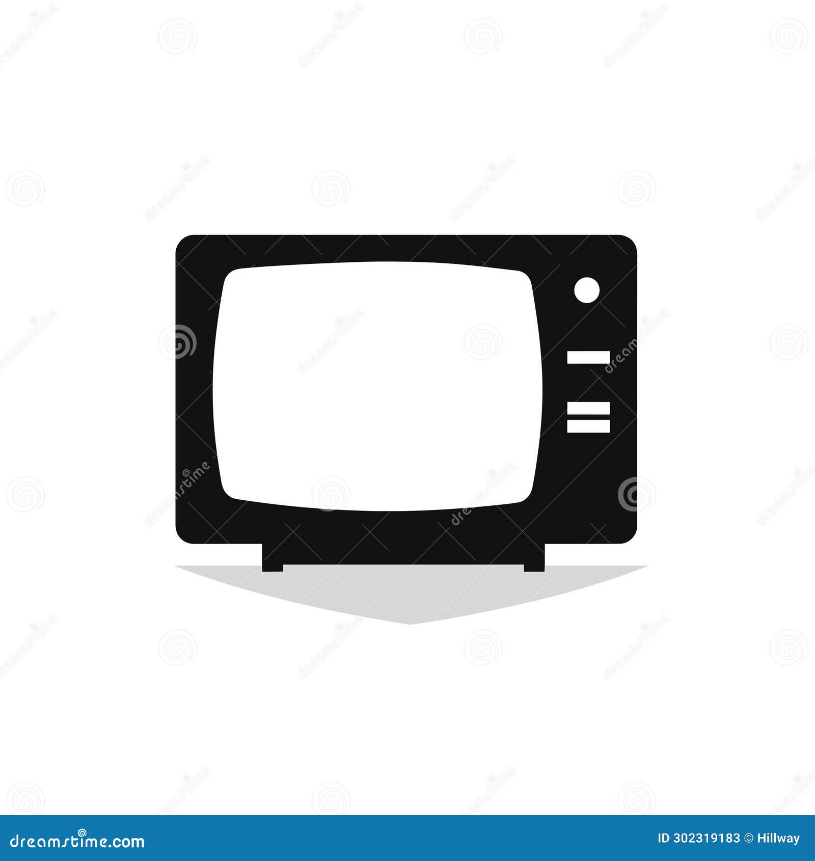 Retro Tv Screen Interface Icon of Multimedia or Television App Vector ...