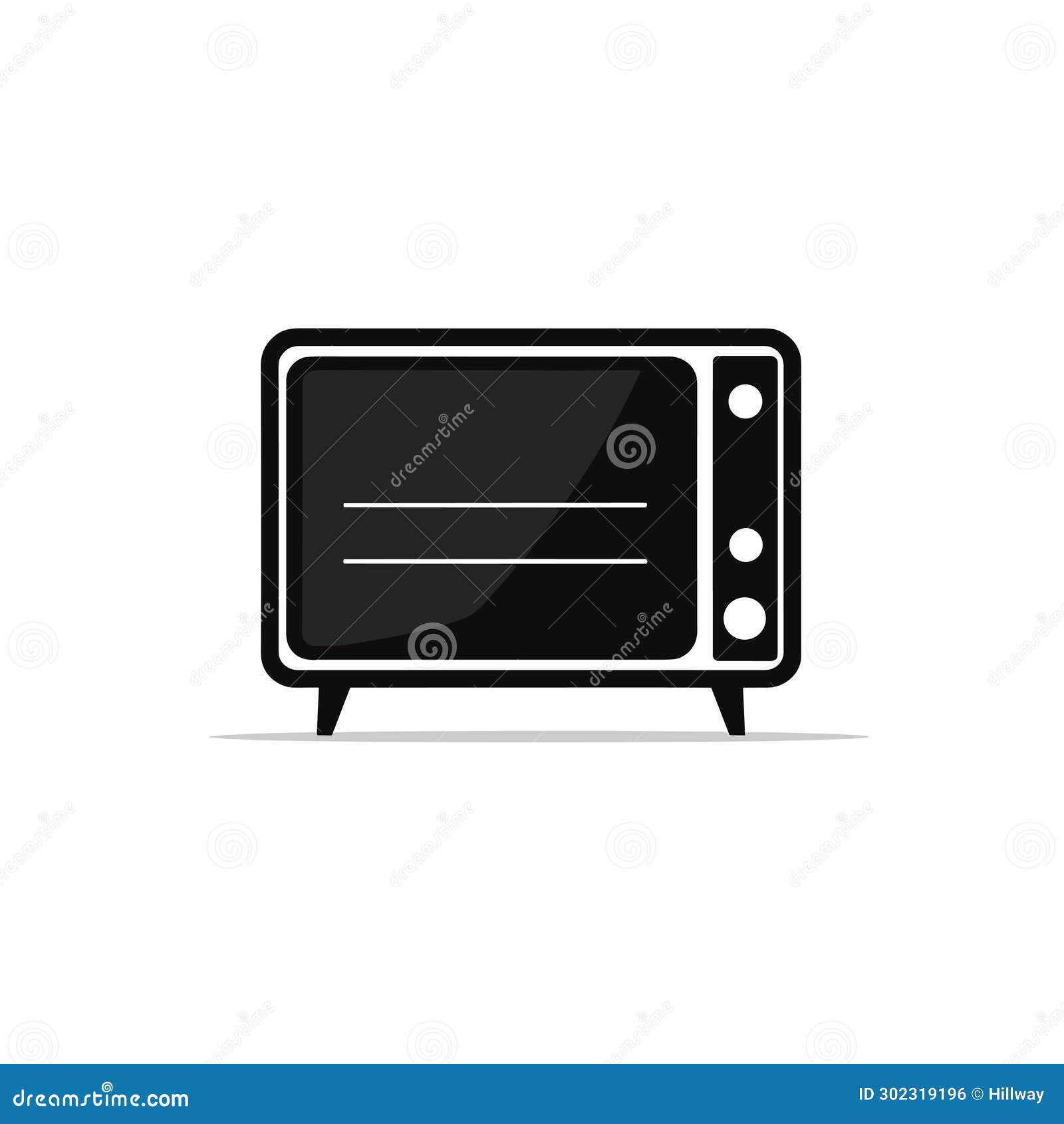 Retro Tv Screen Interface Icon of Multimedia or Television App Vector ...