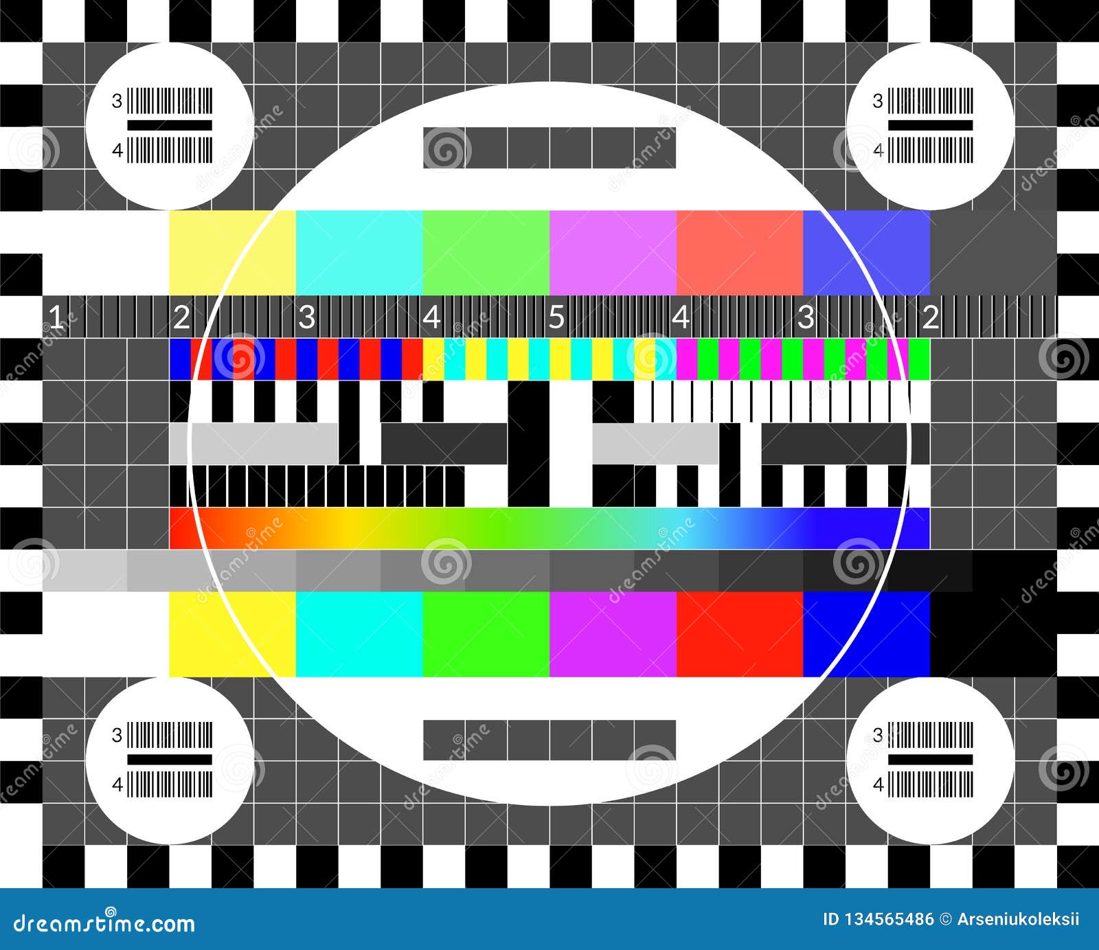 Retro Tv Test Screen. Old Calibration Chip Chart Pattern Stock Vector ... Retro Tv Test Screen. Old Calibration Chip Chart Pattern Stock Vector ...