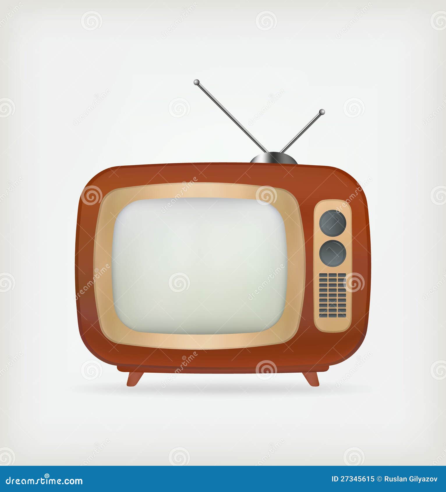 Retro TV Vector Royalty Free Stock Photo - Image: 27345615