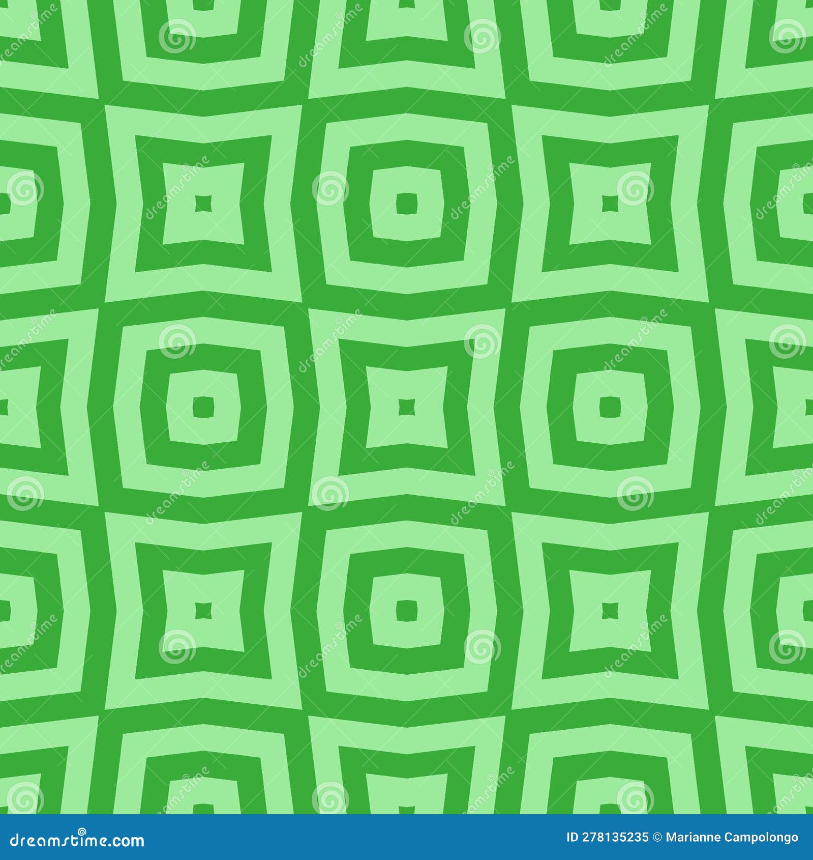 Seamless Two Tone Green Op Art Wavy Psychedelic Lines and Squares ...