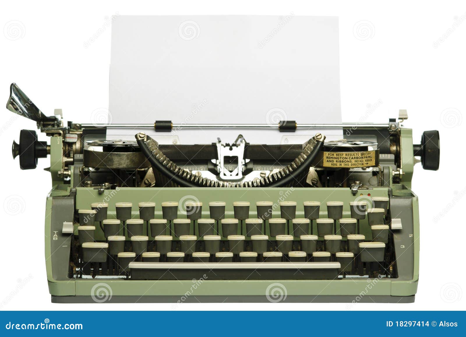 Retro Typewriter With Cyrillic Keyboard Layout Royalty-Free Stock ...
