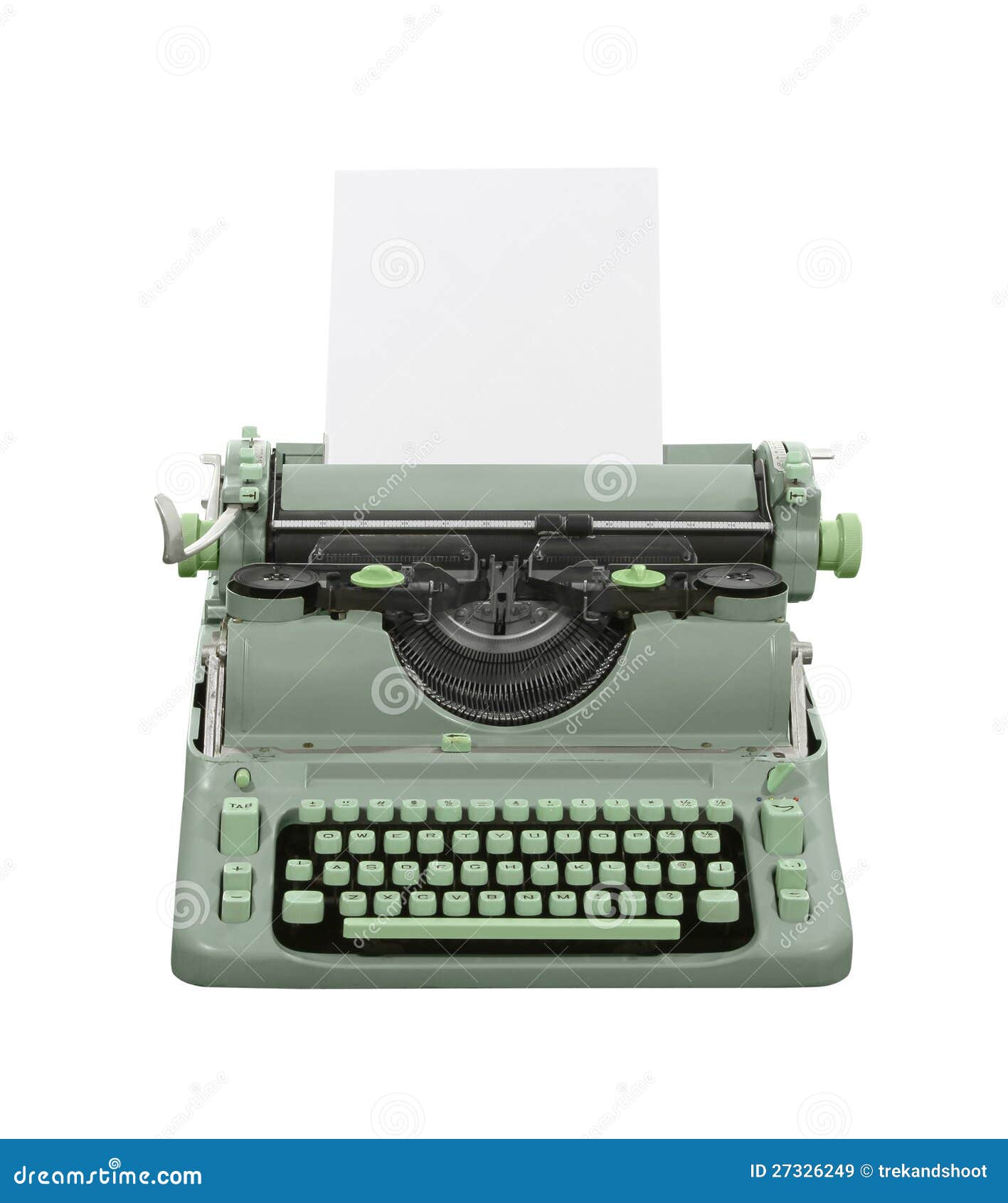 Retro Typewriter Isolated stock image. Image of typewriter - 27326249