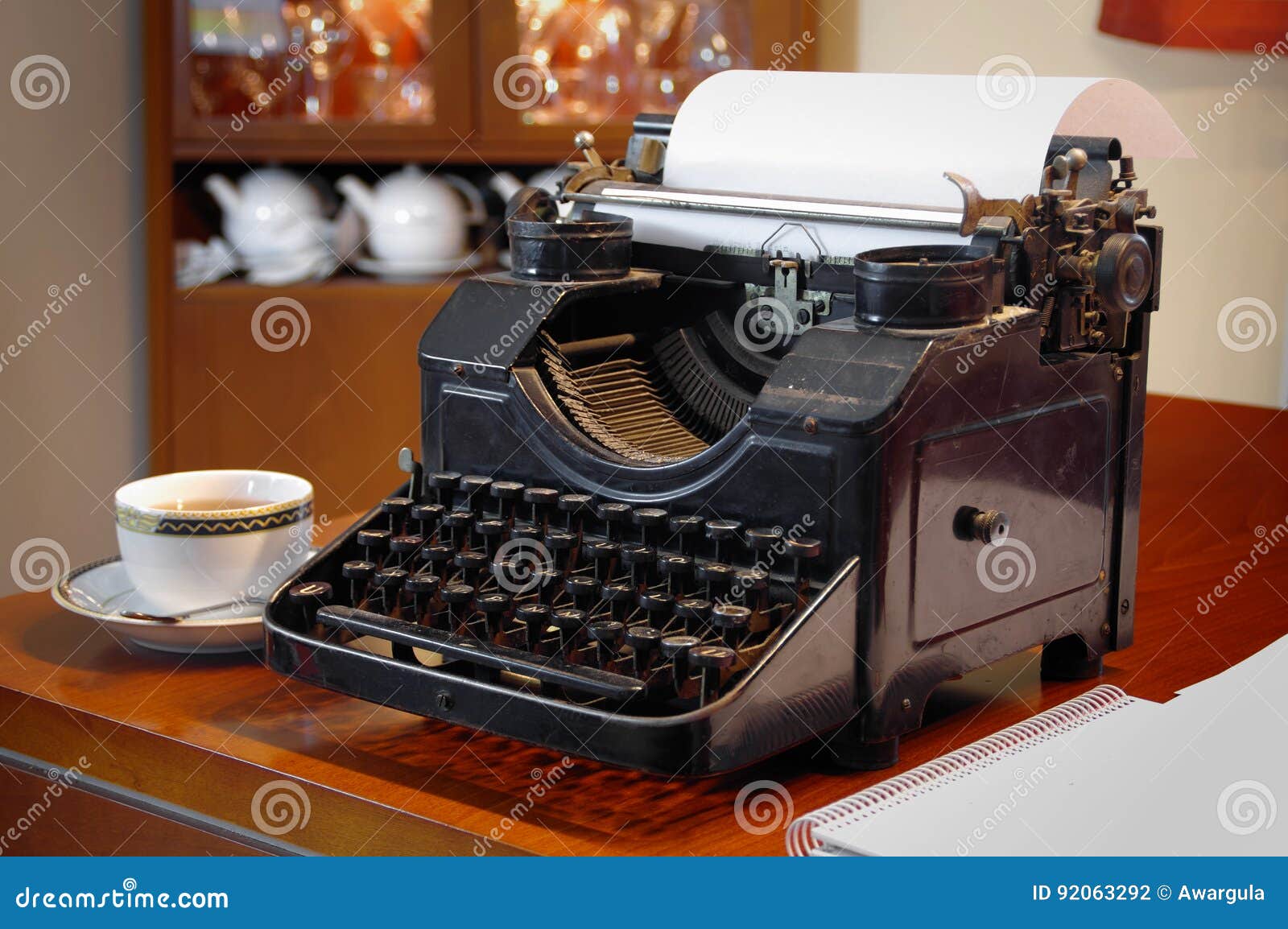 Retro Writing Machine with Style Keyboard. Obsolete Typewriter. Stock ...