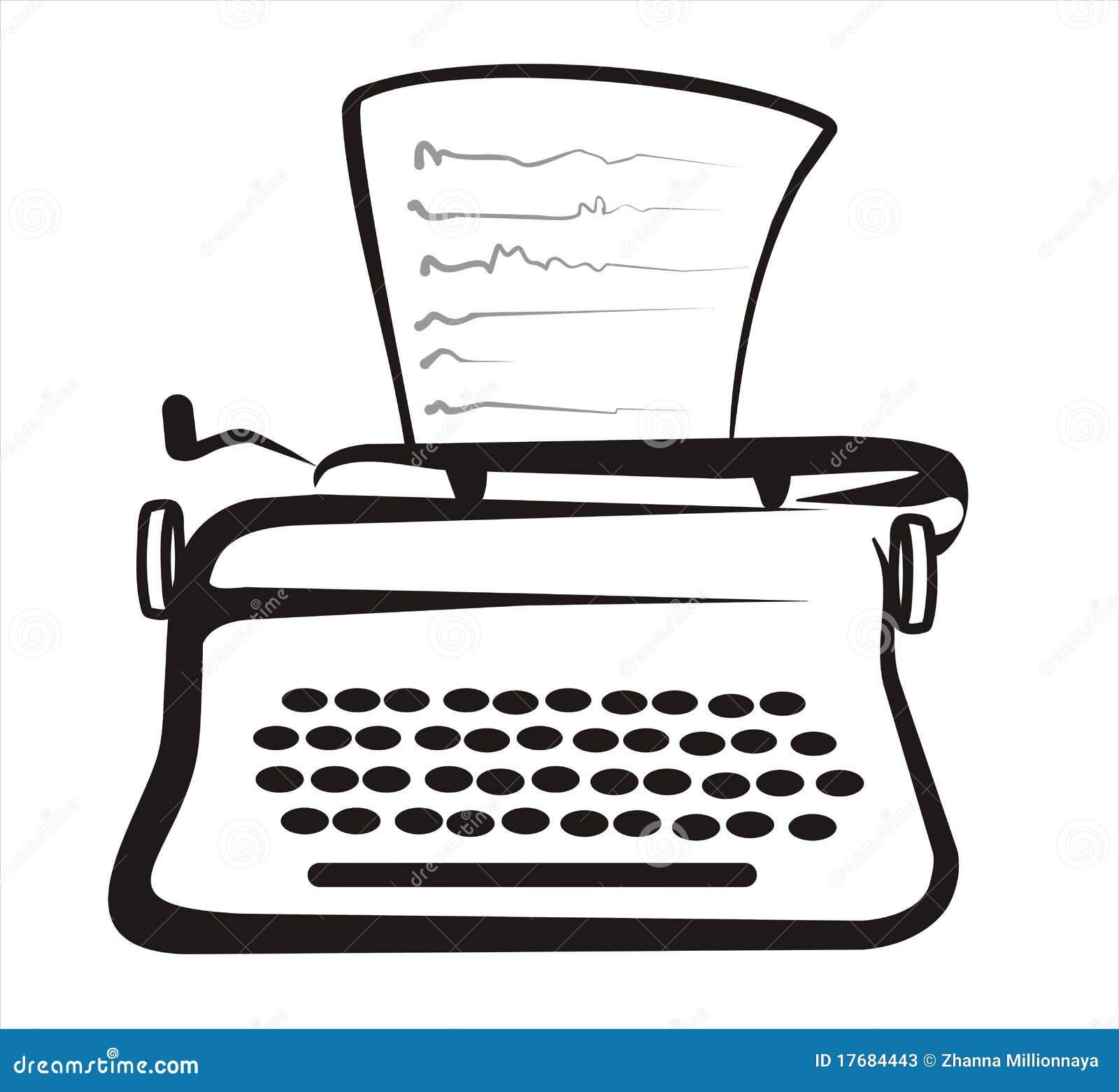 Simple Typewriter Drawing