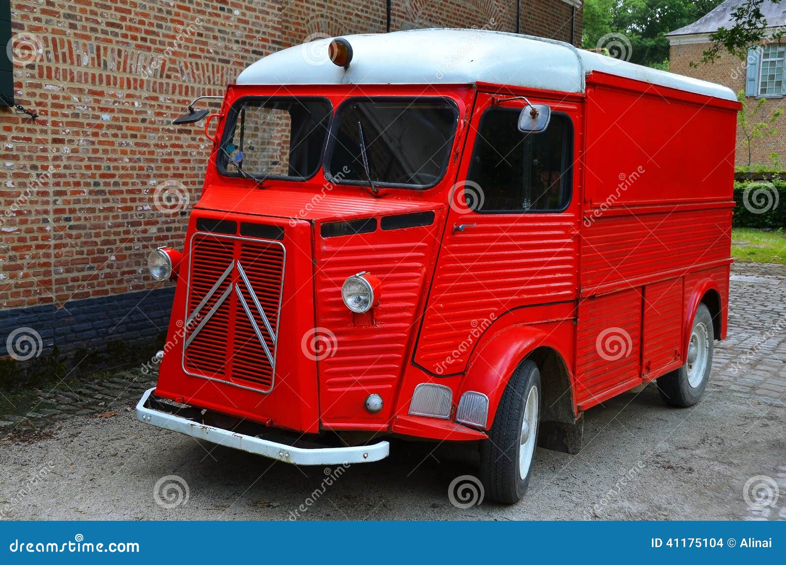 Retro van stock photo. Image of antique, nature, bricks - 41175104
