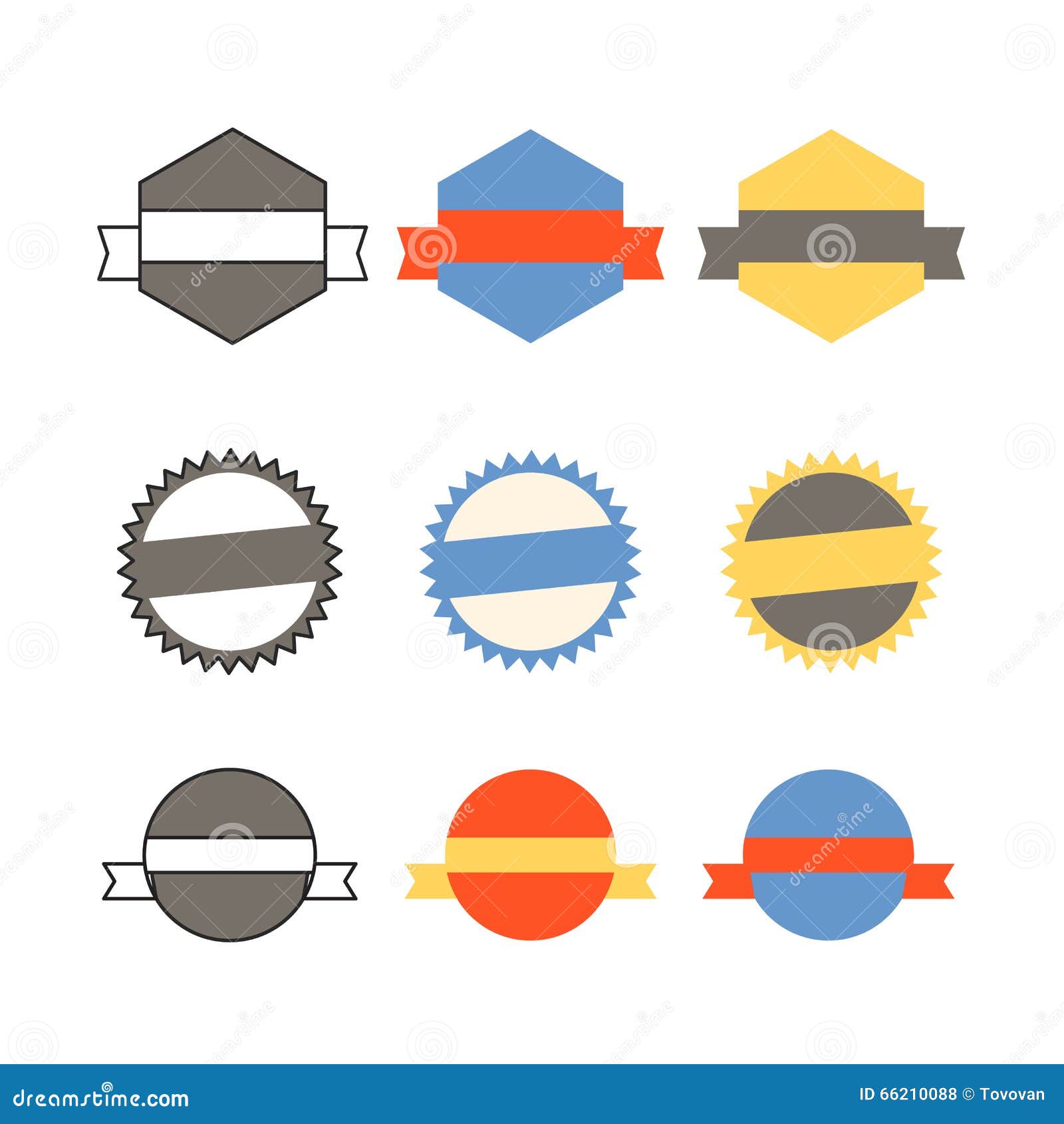 Retro Vector Banners Template Stock Vector - Illustration of label ...