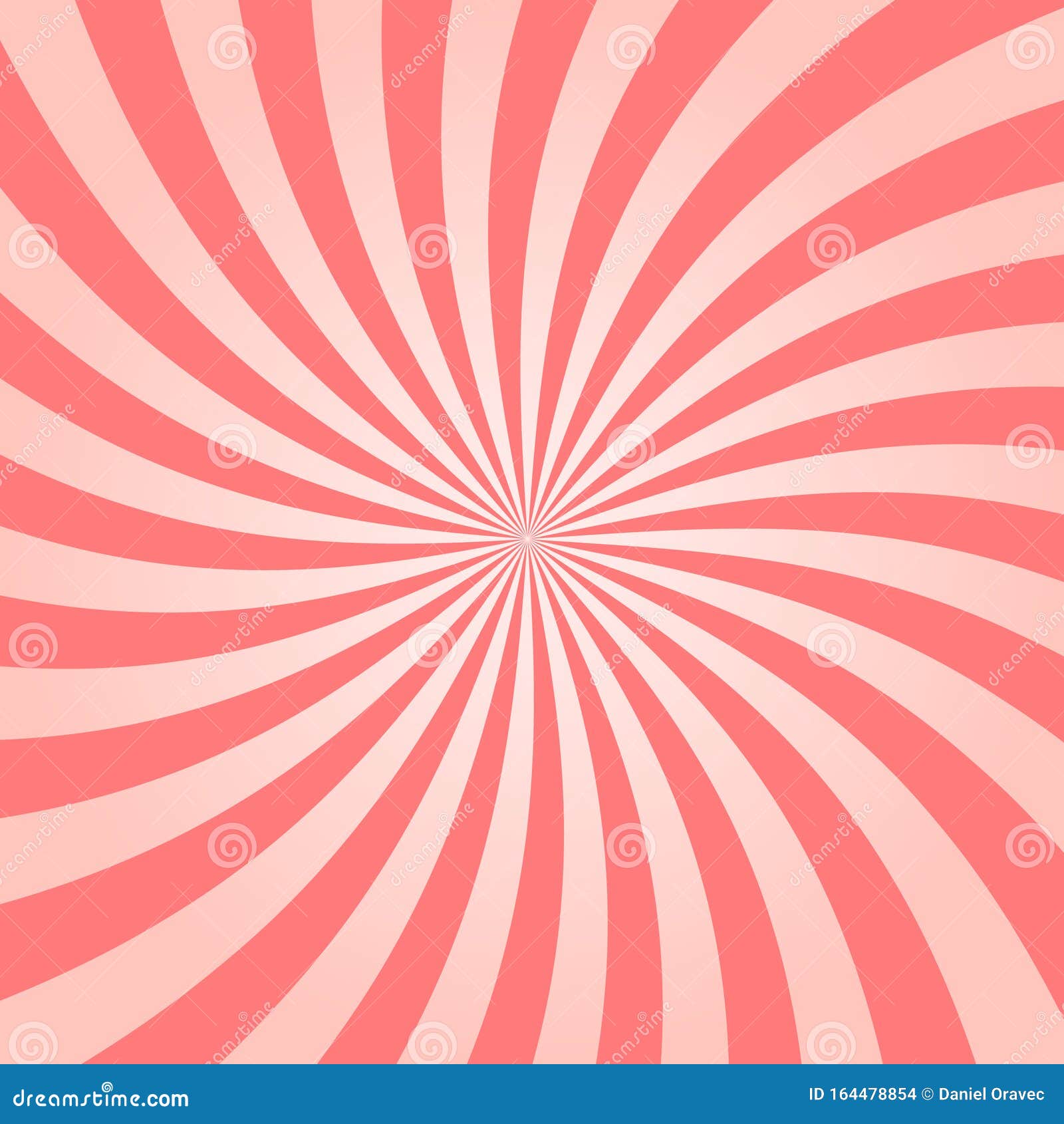 Retro Vector Pink Sunburst Background Stock Illustration