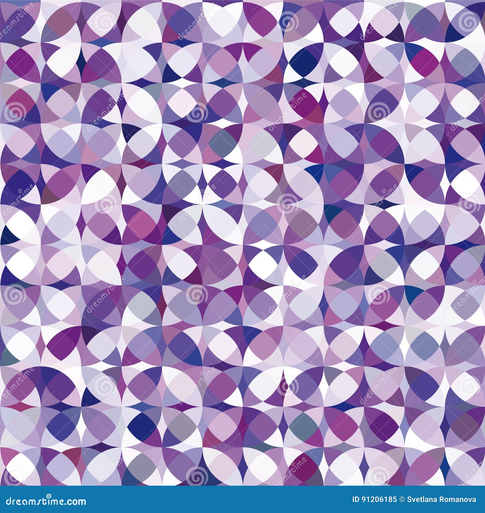 Retro Vector Violet Circle Pattern Stock Vector - Illustration of bold ...