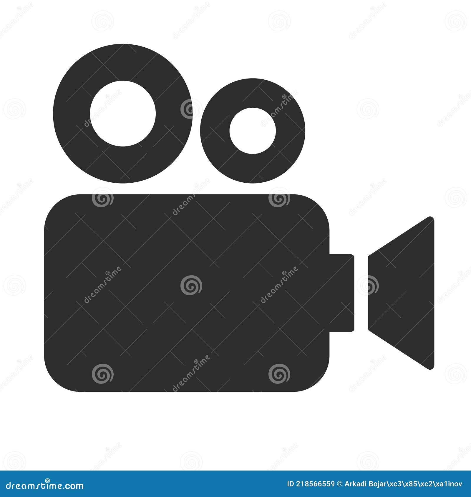 Retro Video Camera Vector Icon Stock Vector - Illustration of making ...