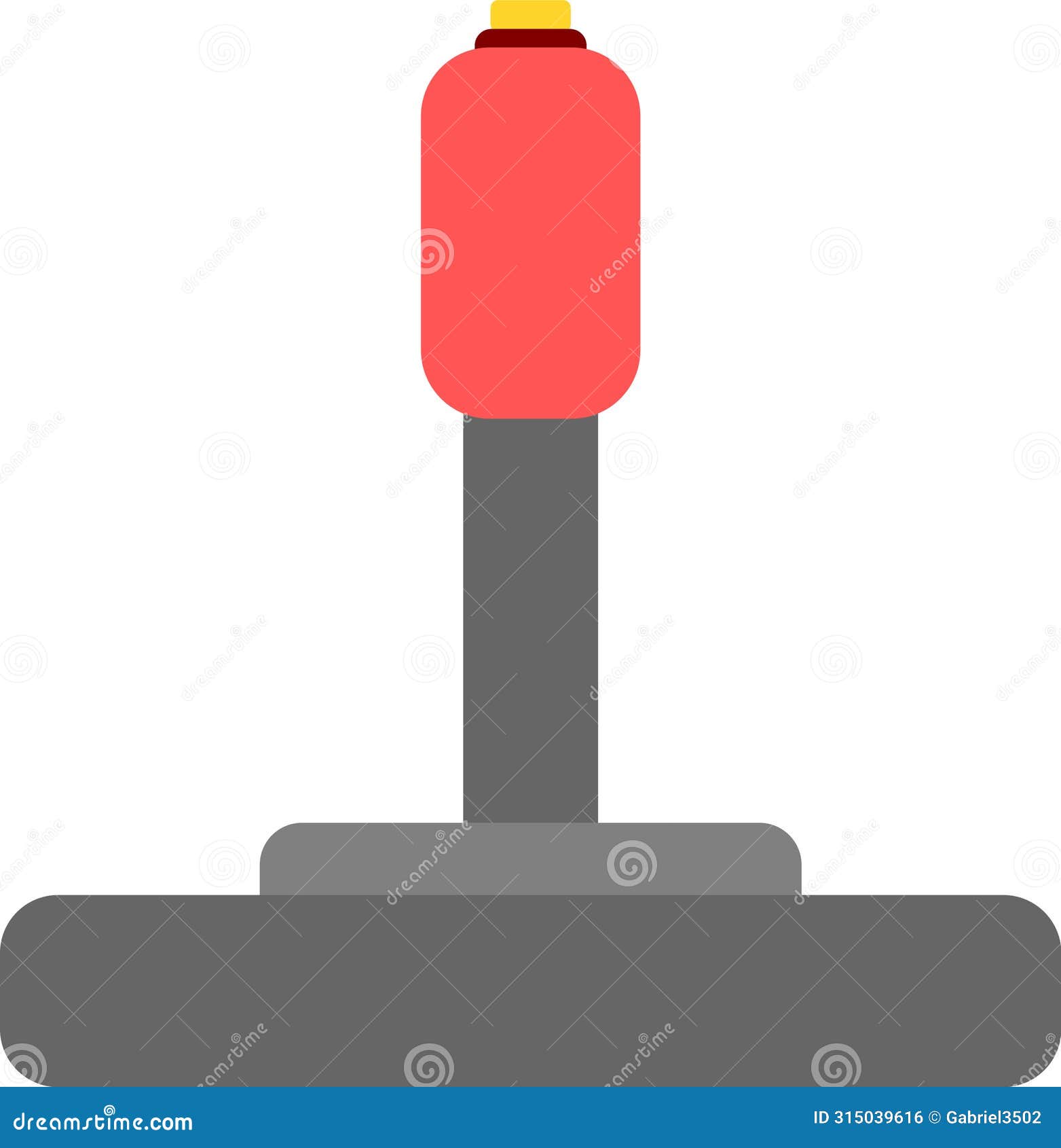 Retro Video Game Controller in Red Color. Retro Video Game Controller ...