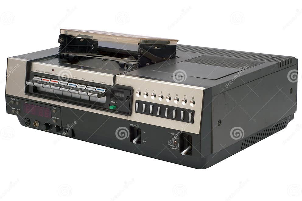 Retro video recorder stock image. Image of playback, magnetic - 2461241