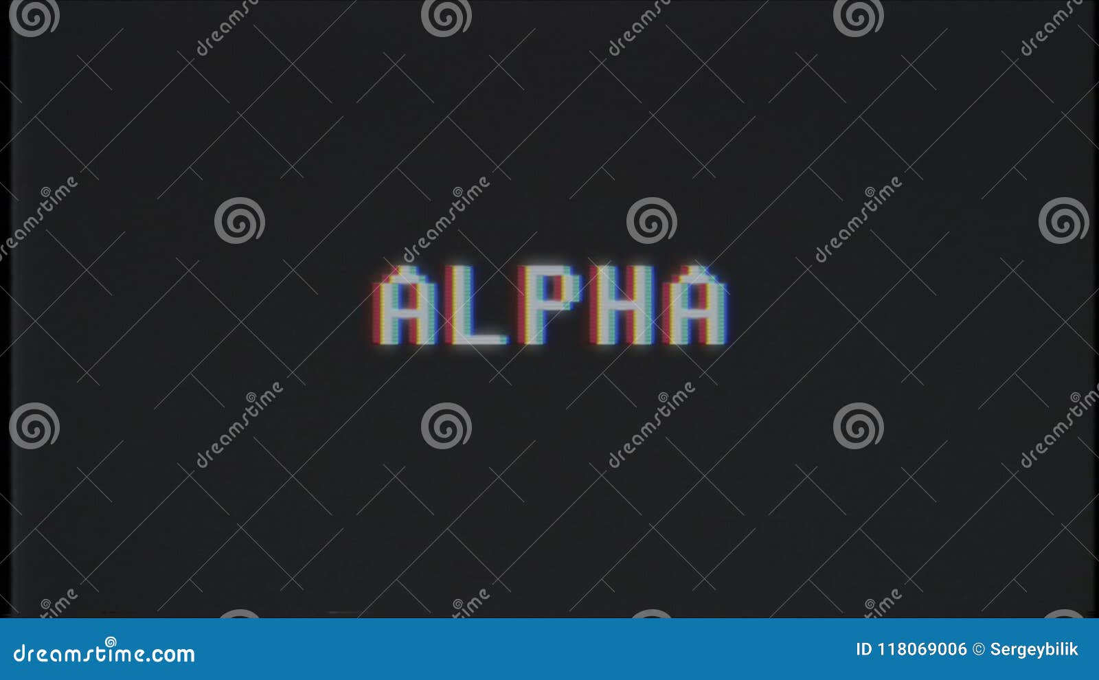 Retro Videogame Alpha Word Text Computer Tv Glitch Interference Noise ...
