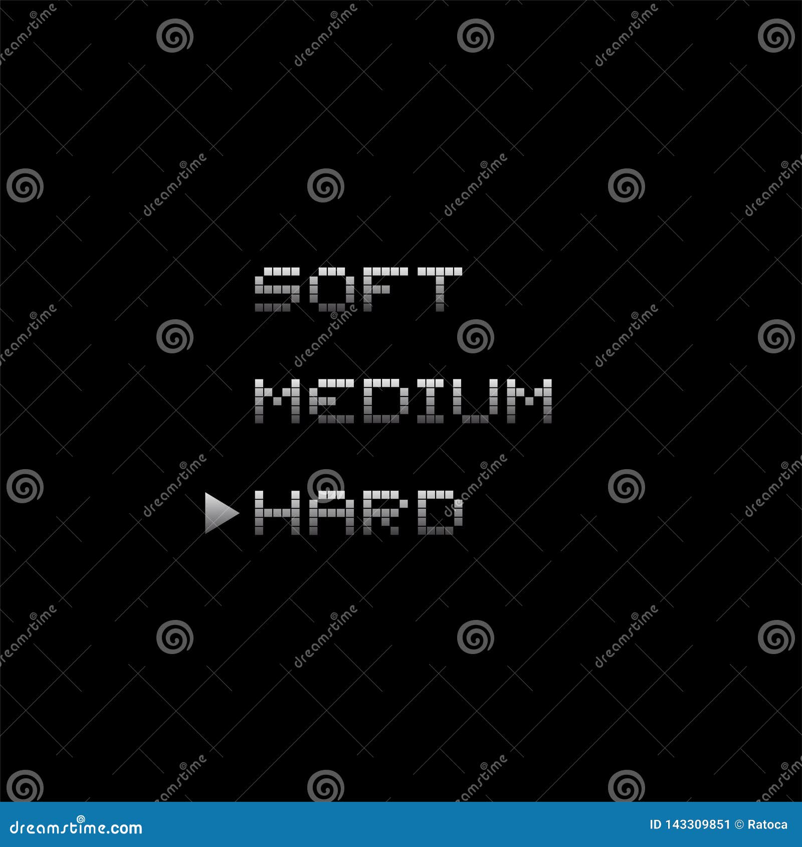 Retro videogame menu stock vector. Illustration of creative - 143309851