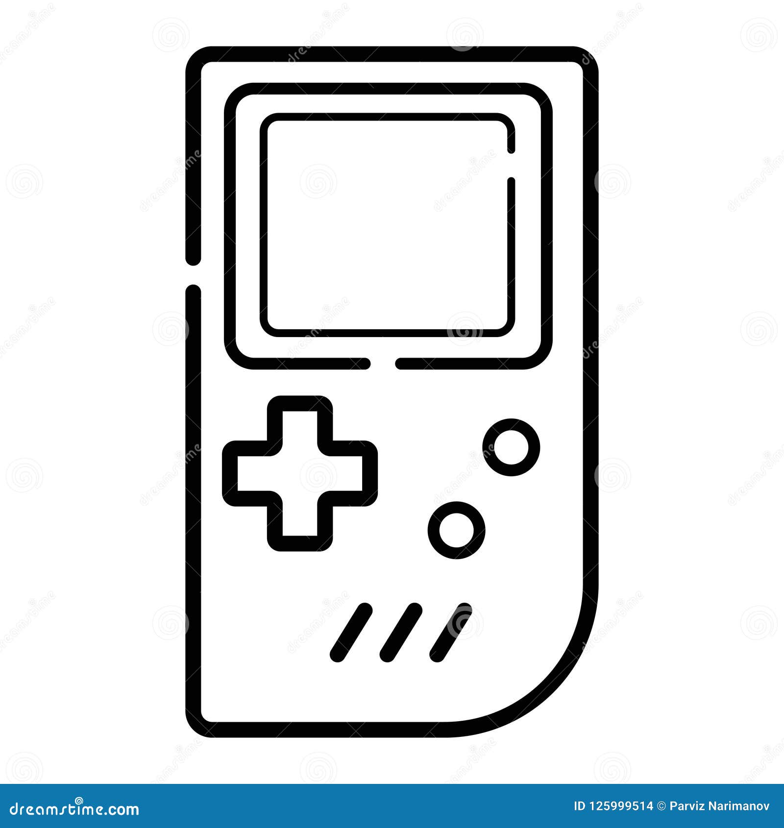 Retro Videogames Console Icon Stock Illustration - Illustration of ...