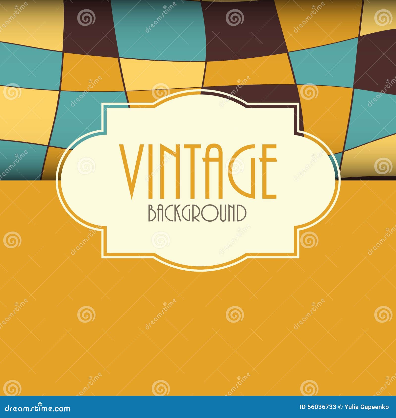 Retro Vintage Background Template Vector Stock Vector - Illustration of ...