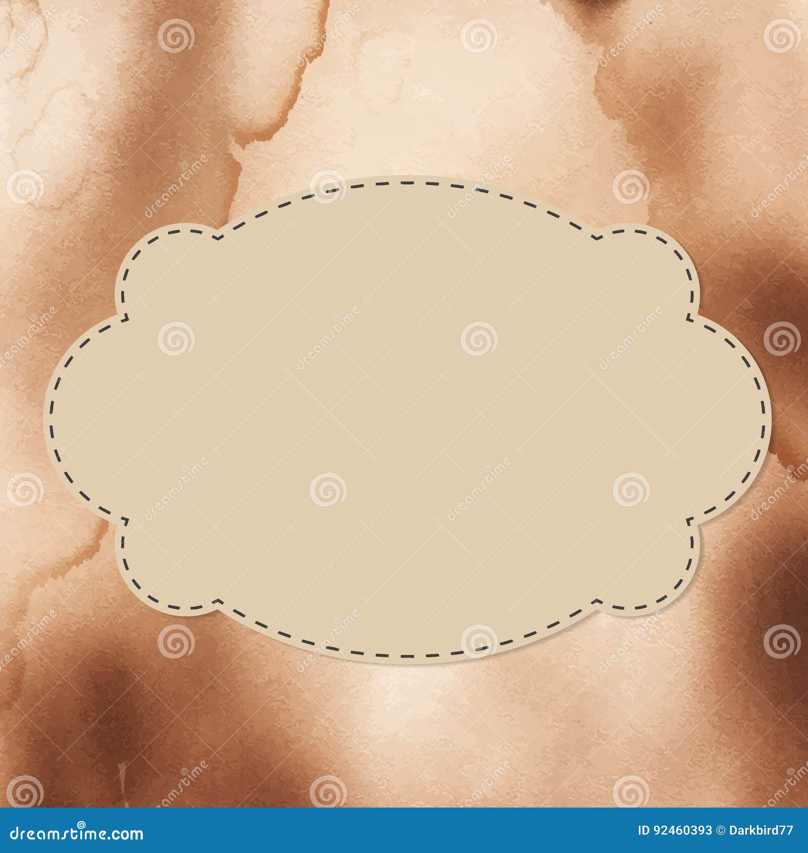 Retro Vintage Banner on the Old Paper Background Stock Illustration ...