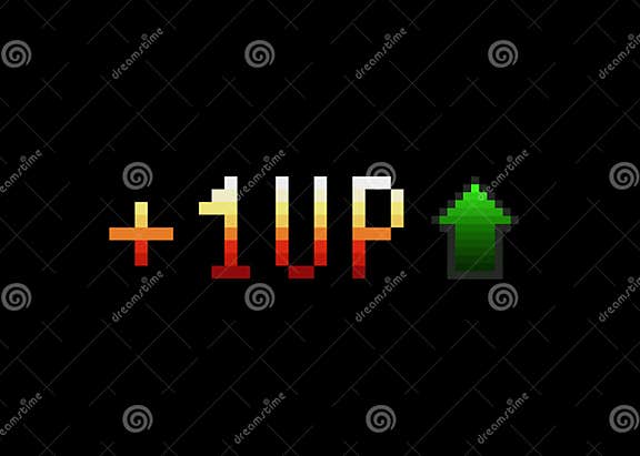 8 Bit Level Up Plus Arrow Colorful Stock Illustration Illustration Of Improving Gaming 323667547