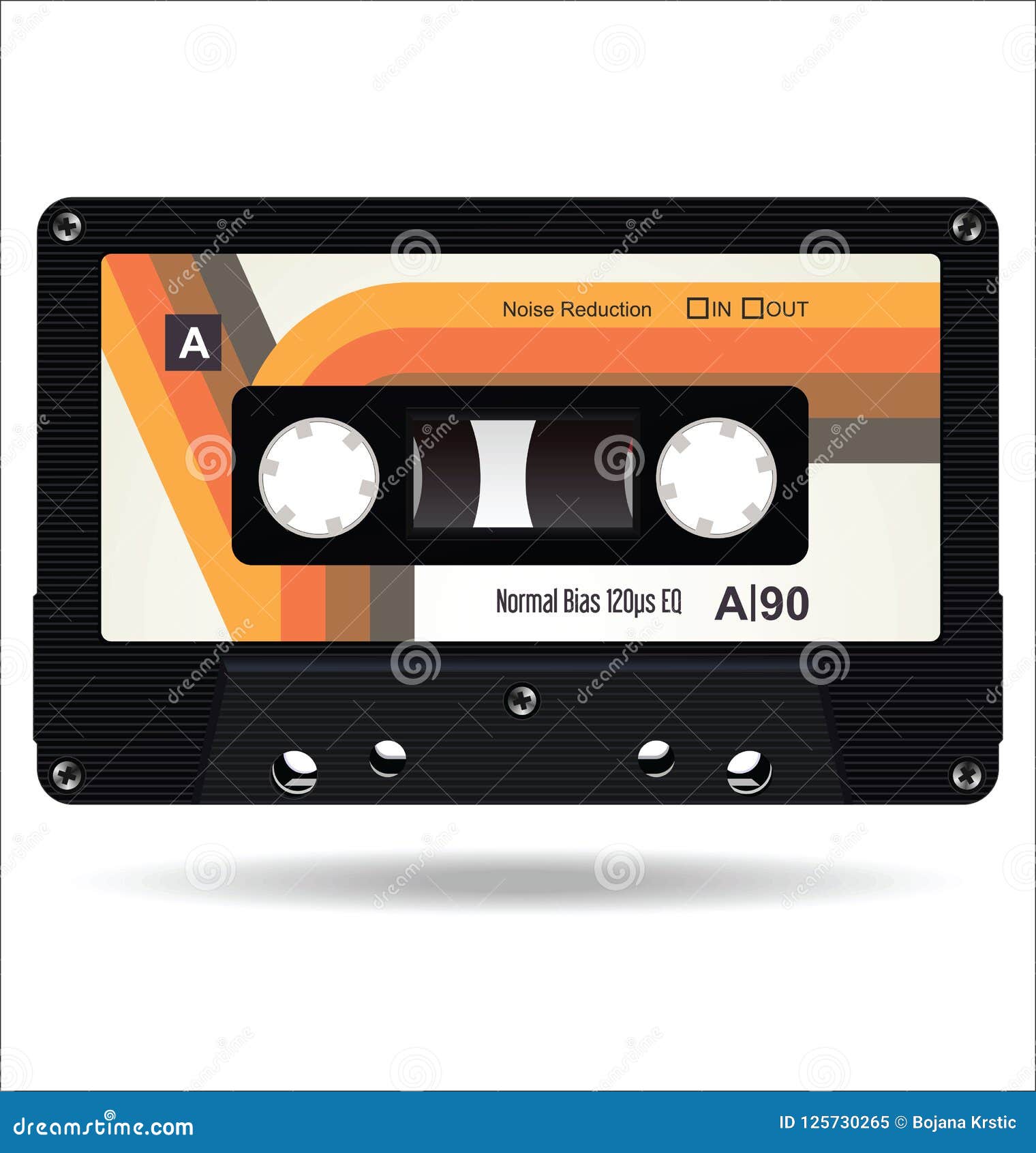 Retro Vintage Cassette Tape Isolated White Background Stock Vector ... Retro Vintage Cassette Tape Isolated White Background Stock Vector ...