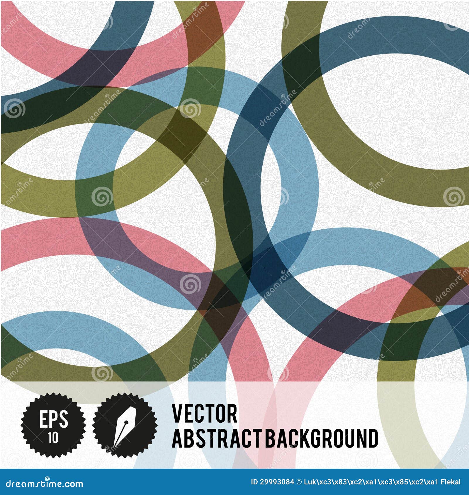 Retro Vintage Circles Background Stock Vector - Illustration of texture ...