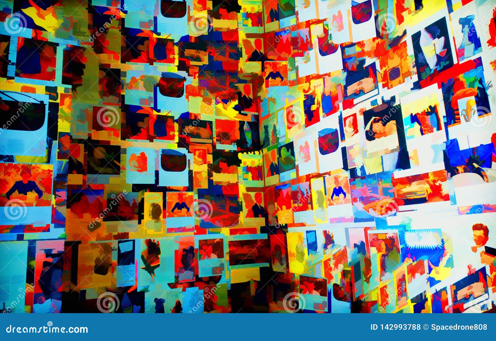 Retro Vintage Comics Posters and Banners Wall Texture Background Stock ...