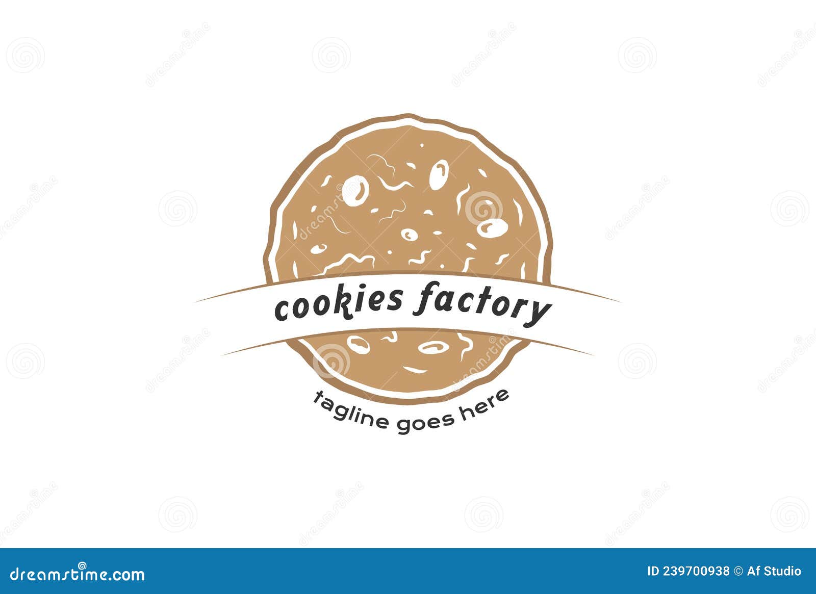 Retro Vintage Cookies Baker Bakery Label Logo Design Vector Stock ...