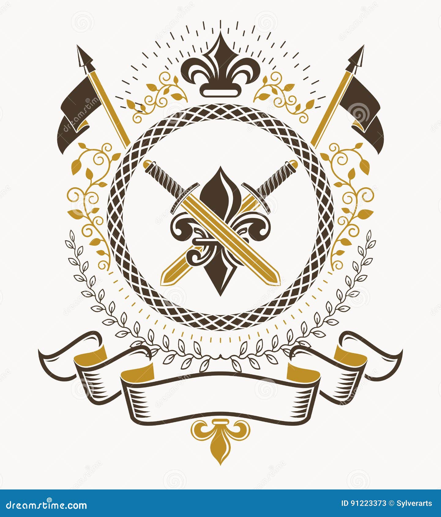 Retro Vintage Insignia. Vector Design Element Stock Vector ...