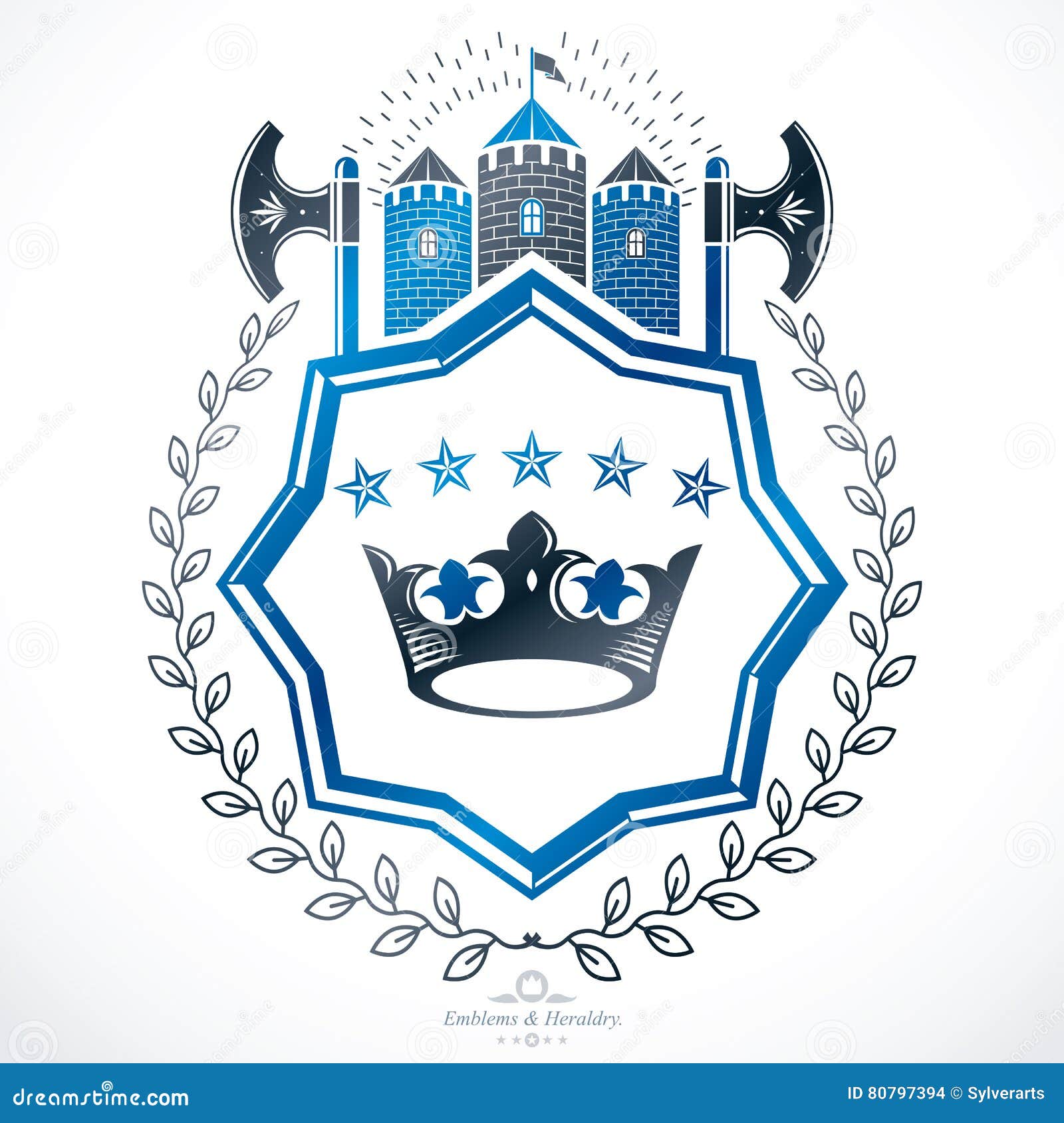 Retro Vintage Insignia. Vector Design Element Stock Vector ...